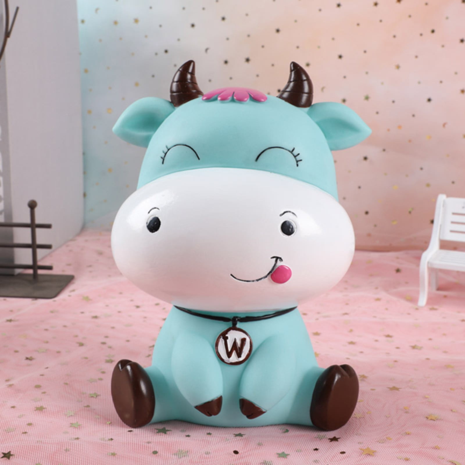 SSNTSY Adorable Cow Bank – Available in Brown and Blue, Perfect for ...