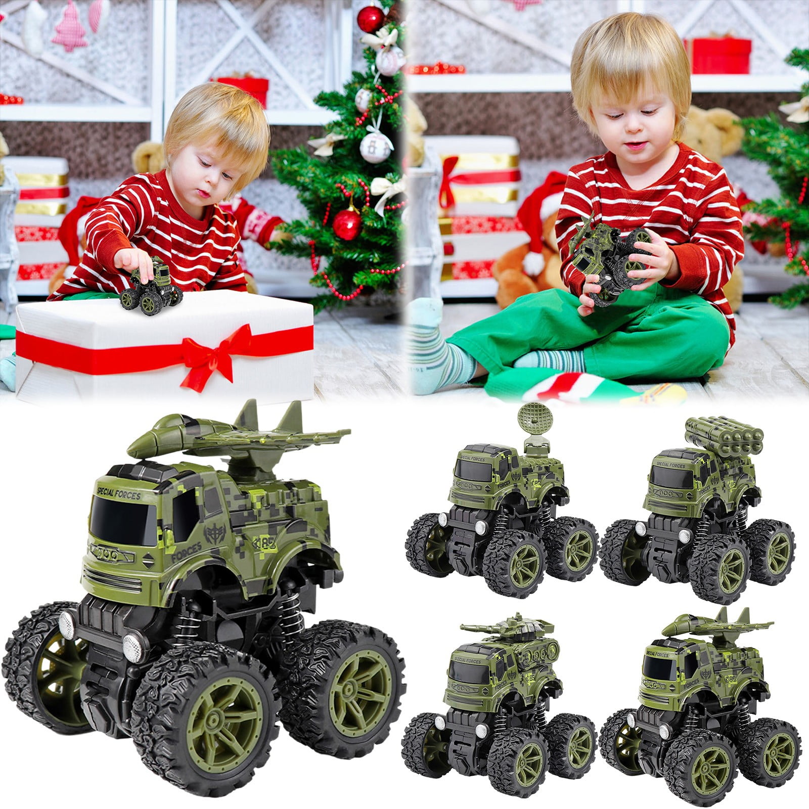 SSNTSY All Terrain 4 Wheel Drive off Road Trucks Toy Dump Truck ...