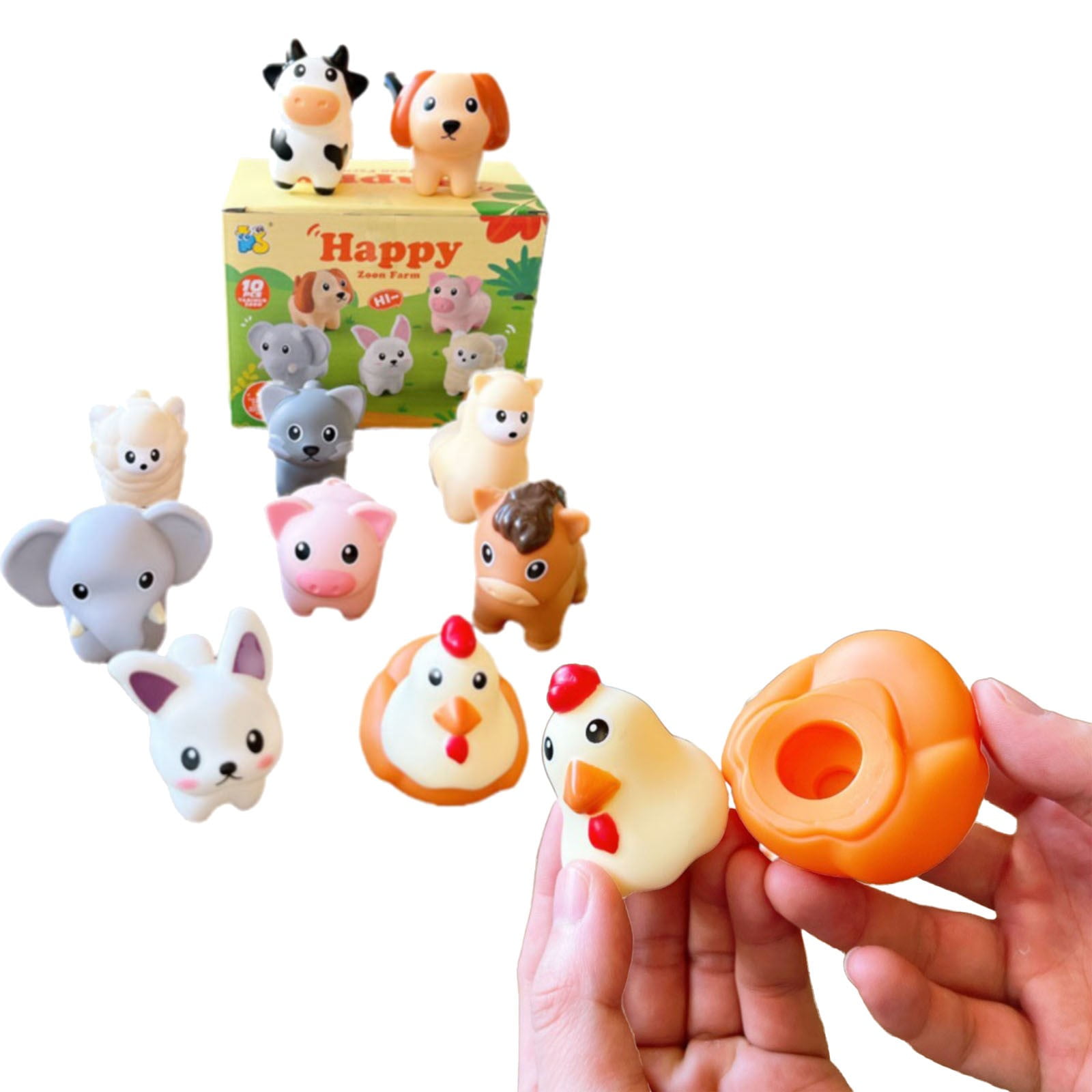 SSNTSY Animal Matching Toy Set - Sorting and Cognition Game for ...