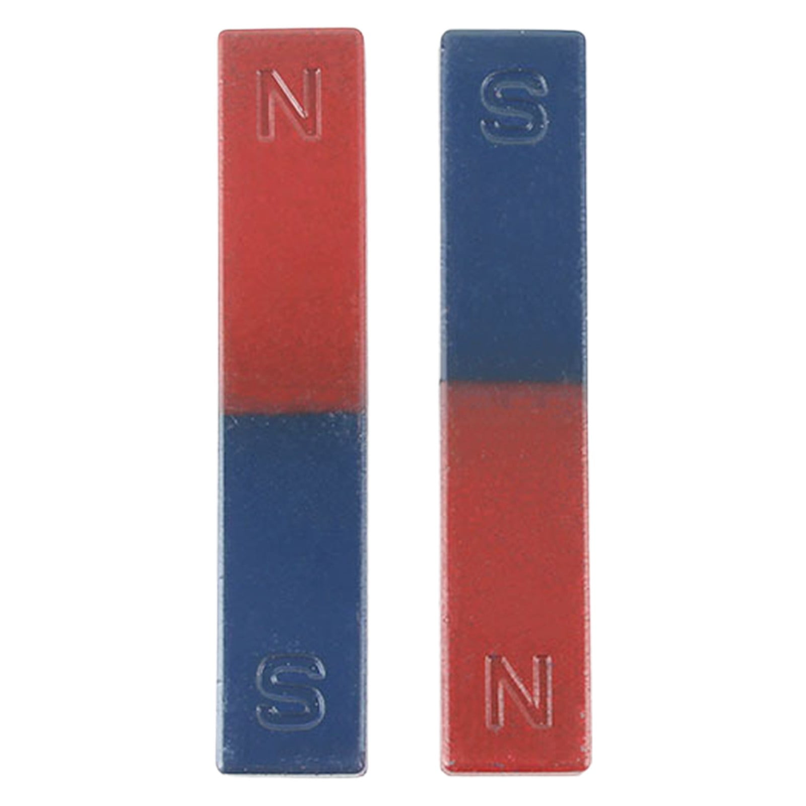 SSNTSY Bar Magnets, Science Magnet, Set of 2 Red & Blue Magnet Bar ...