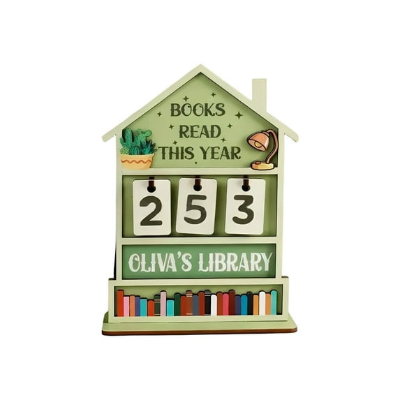 SSNTSY Books Read This Year Counter Sign, Annual Reading Volume Tracker ...