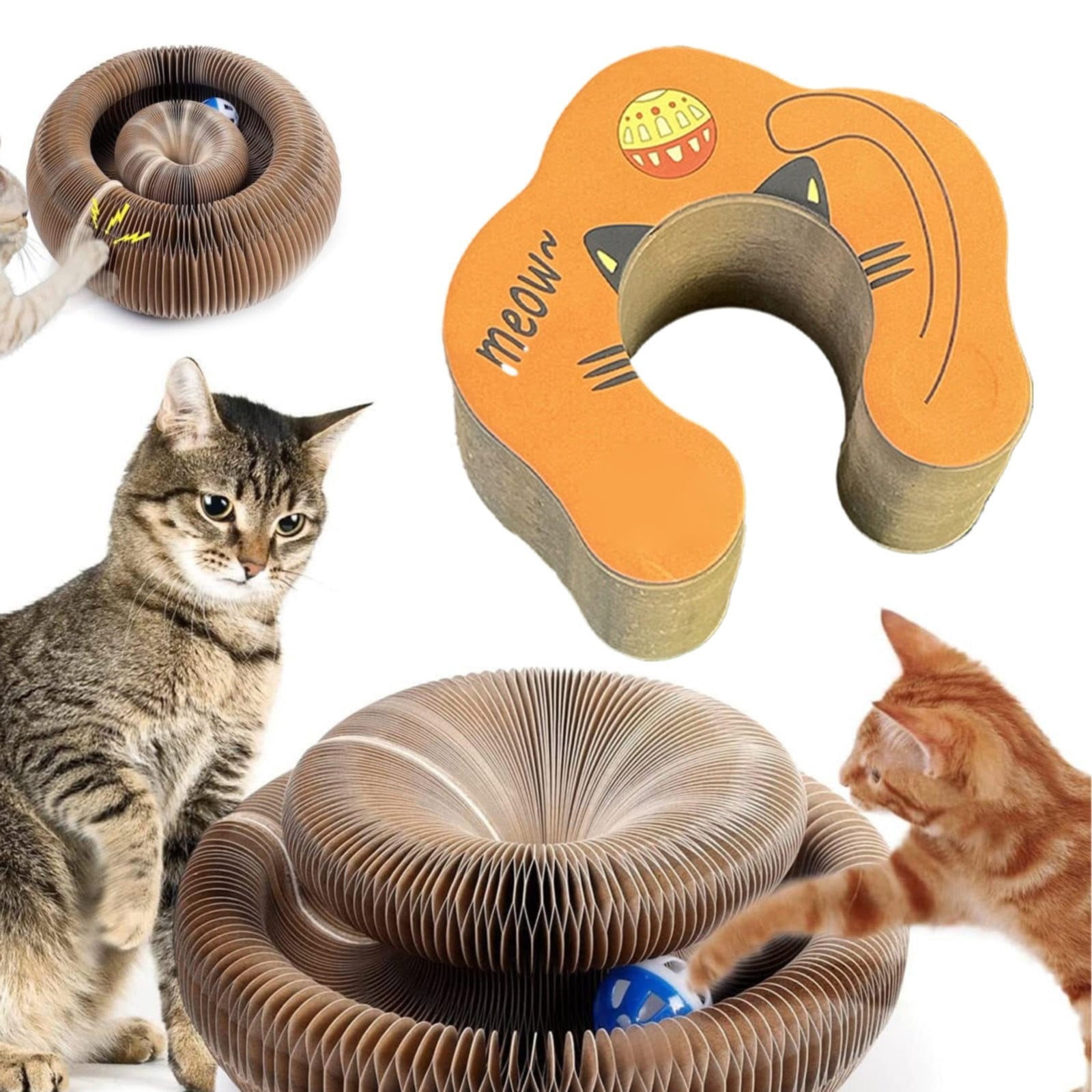 SSNTSY Cat Kurlz Scratch Board - Recyclable Corrugated Cardboard ...