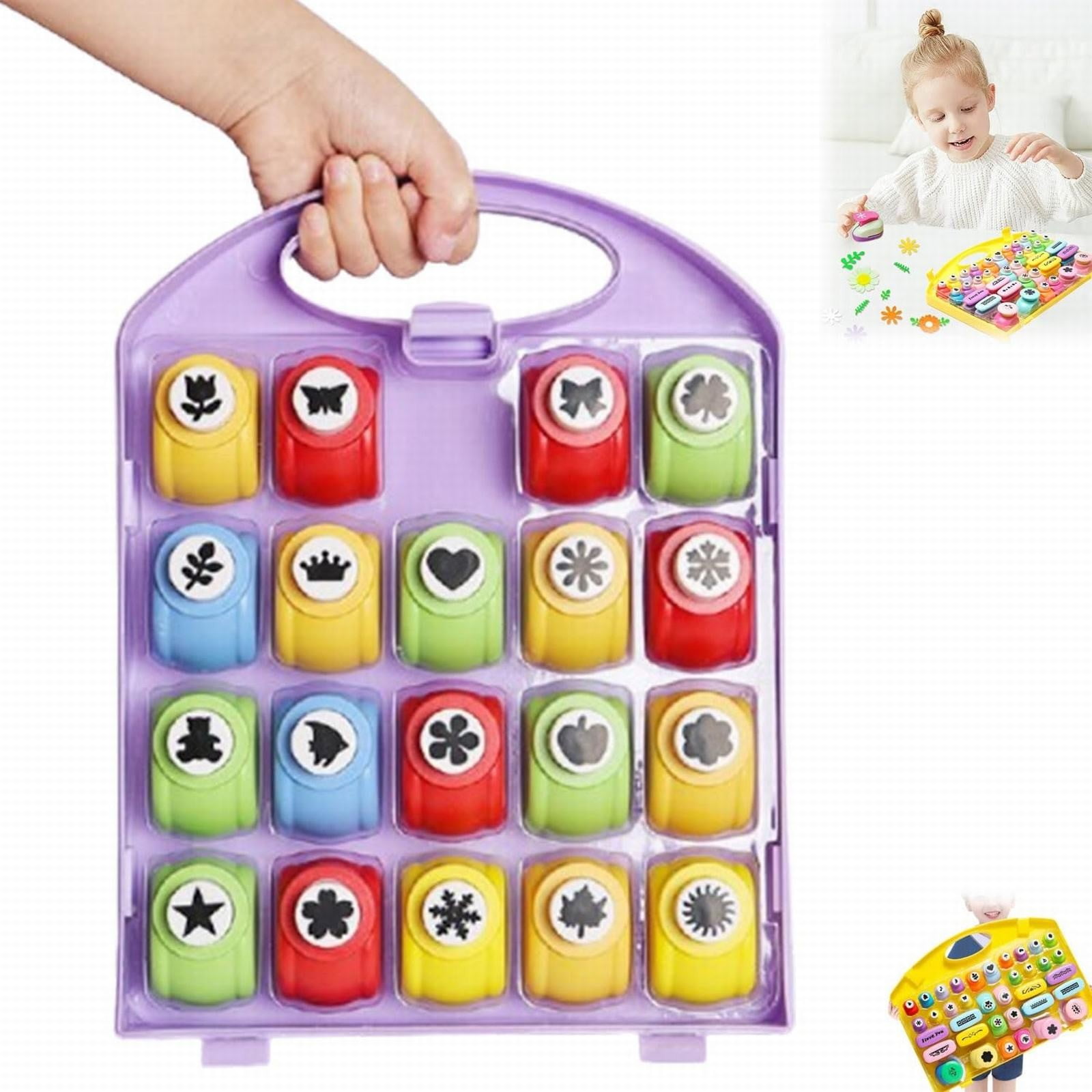 SSNTSY Creative Children's DIY Punch Craft Kit Craft Punch Shapes Set ...