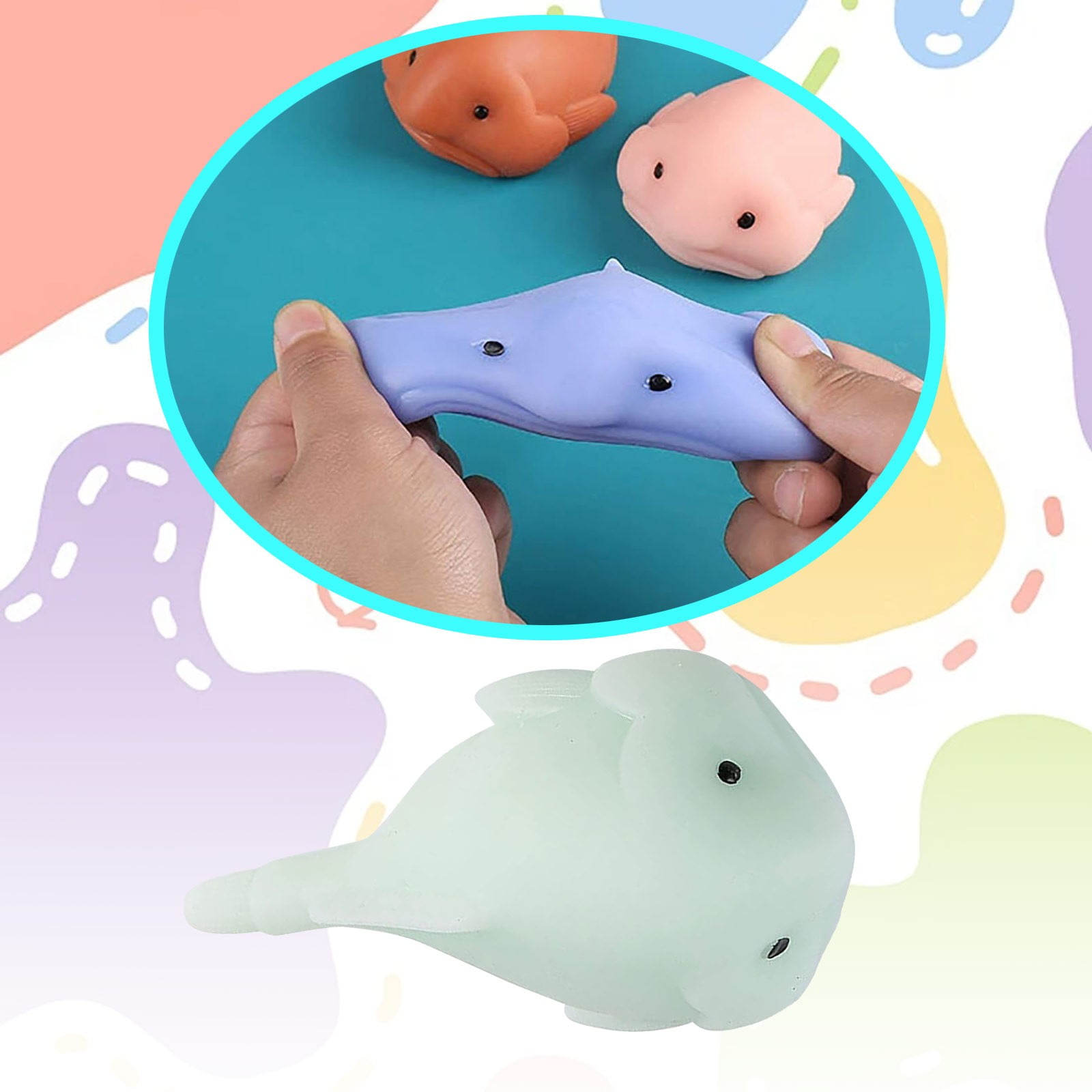 SSNTSY "Cute Clownfish Stress Relief Blobfish - TPR Material Vent Toy ...