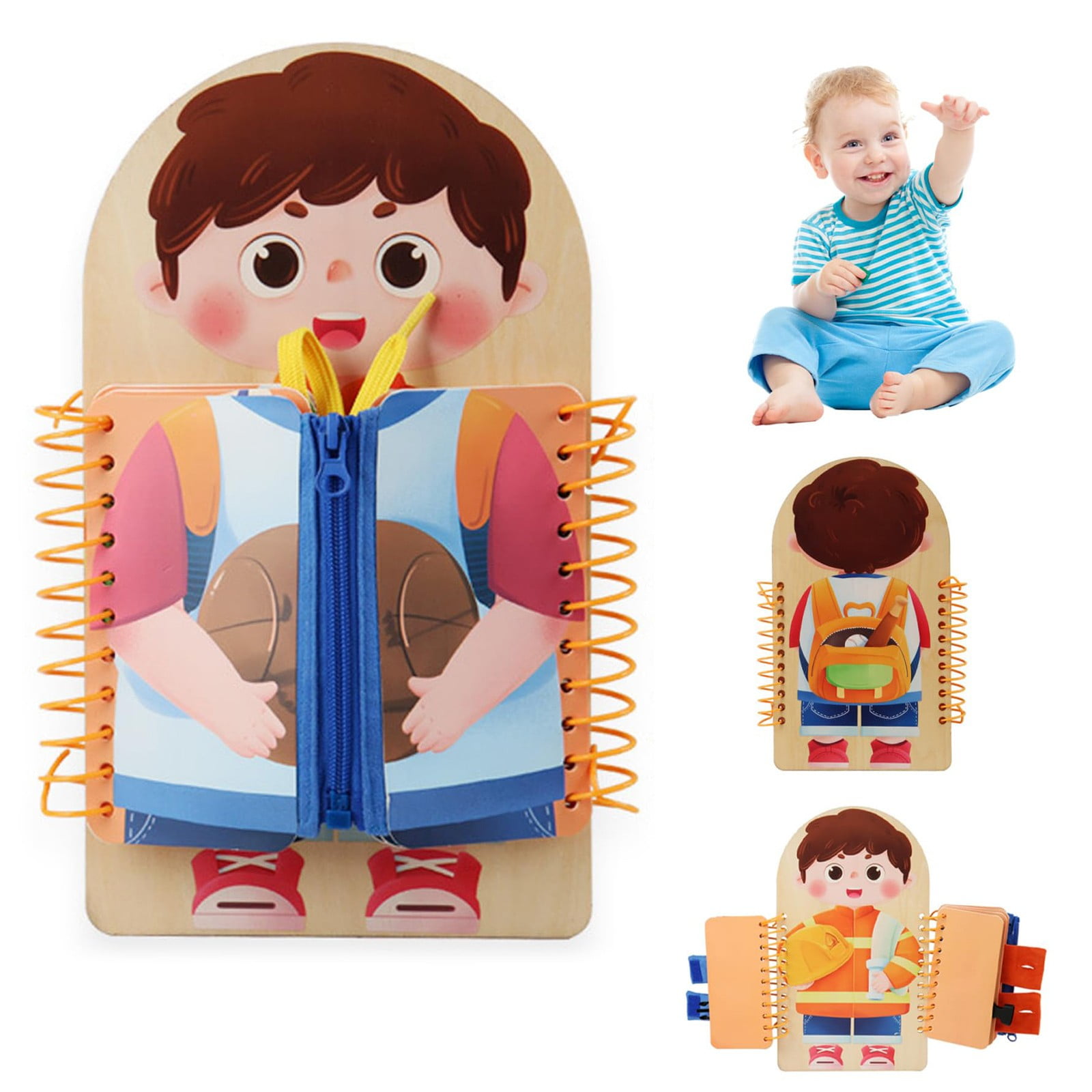 SSNTSY "Educational Dressing Board - Multilayered Montessori Toy for ...