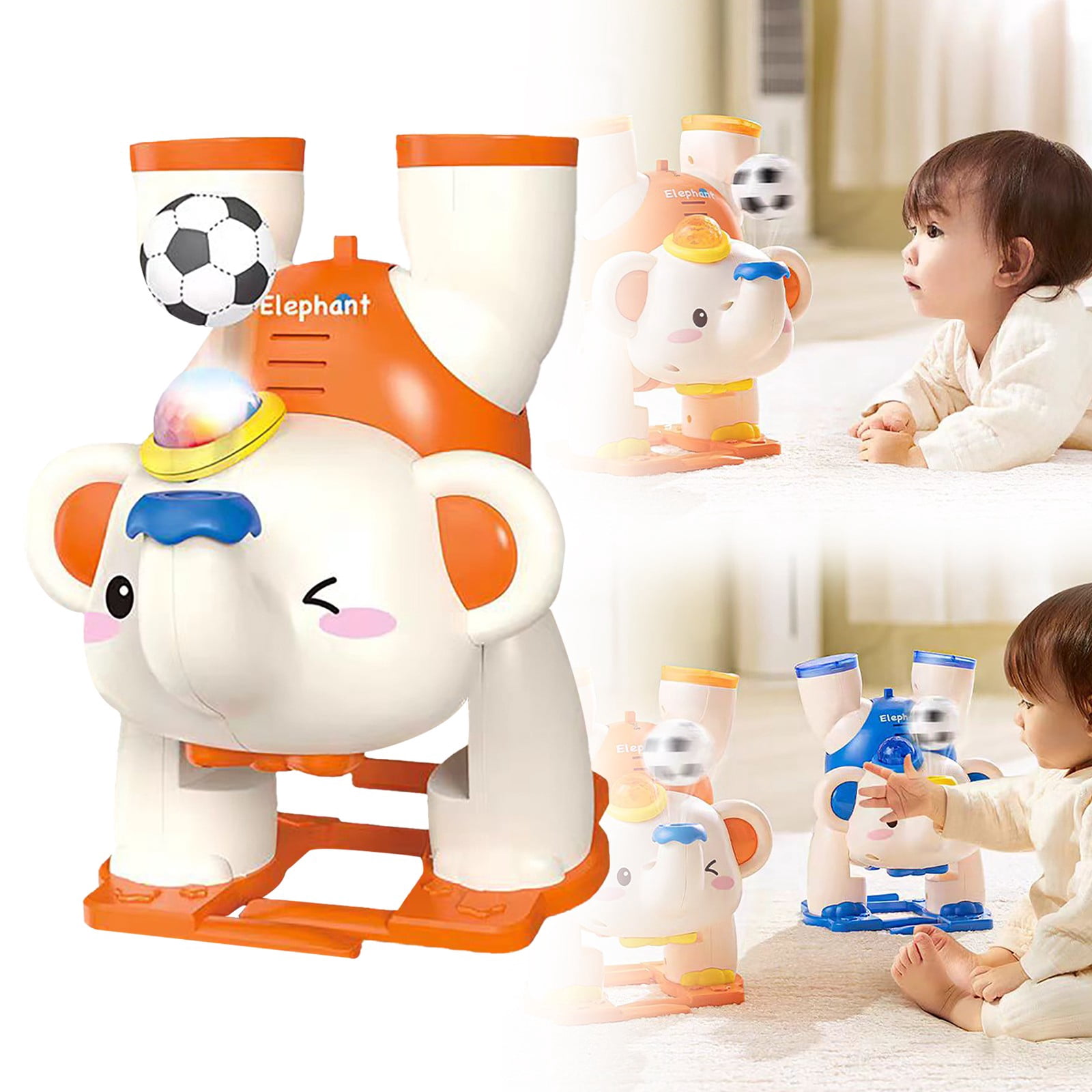 SSNTSY Elephant Toy with Floating Elephant Toy Musical Elephant Baby ...