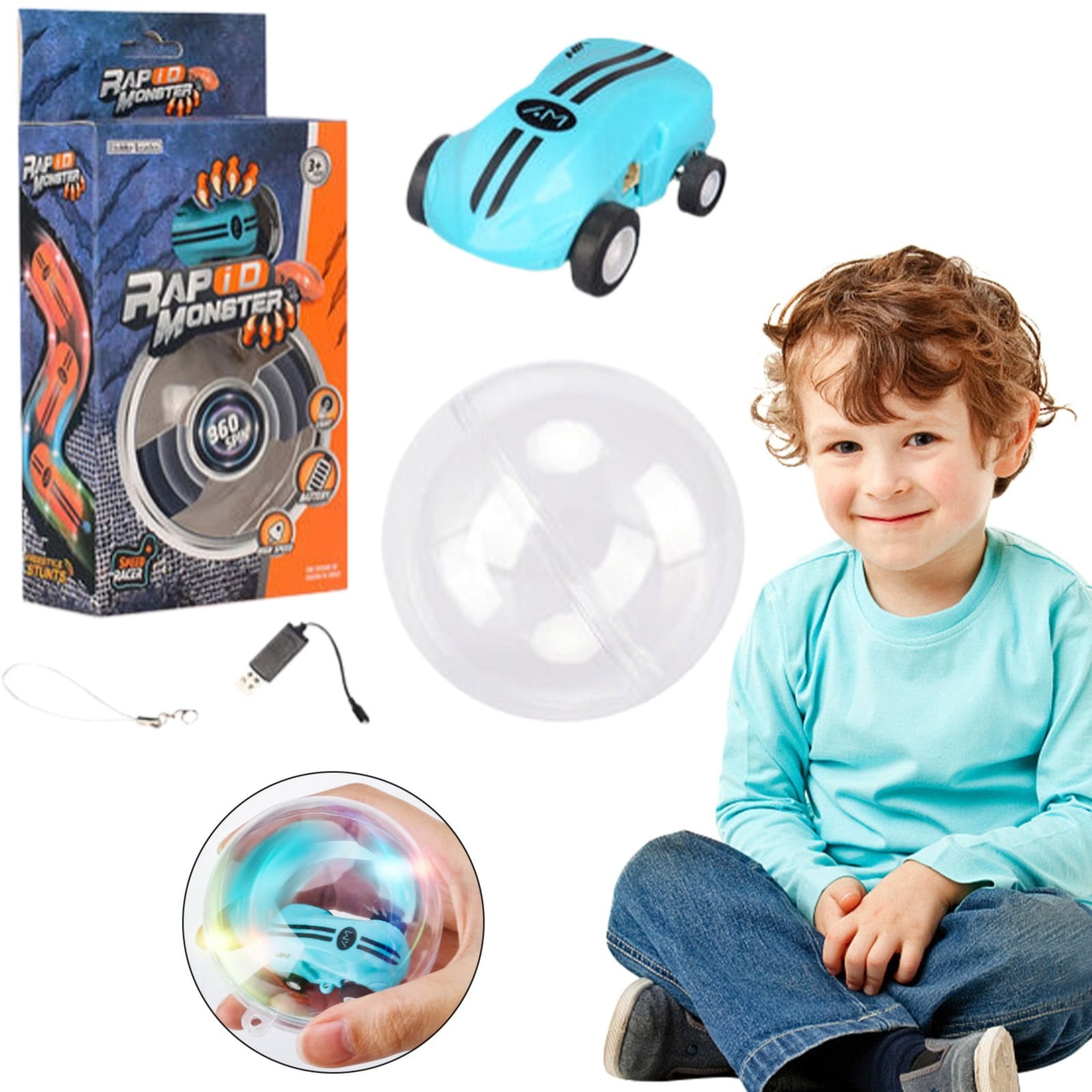 SSNTSY FlashSpin Mini Racer Rapid Rc Car Rapid Toys Flash 360° Mini ...