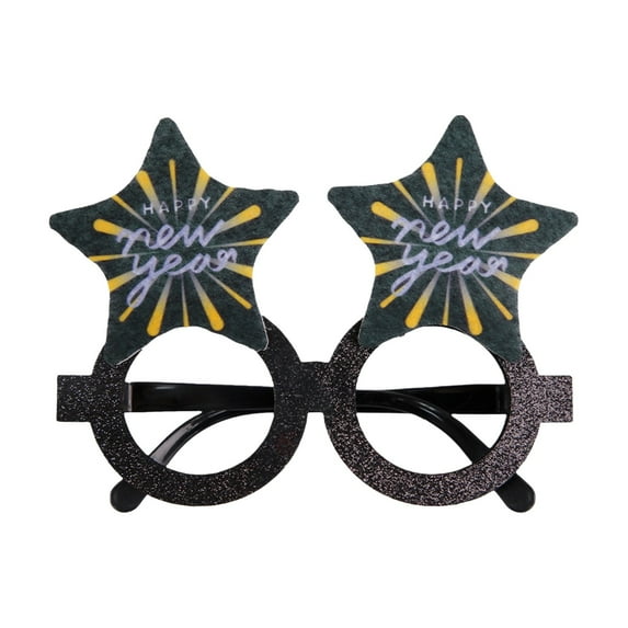 SSNTSY Happy New Year Glasses Glitter 2026 Eyeglasses New Years Eve ...