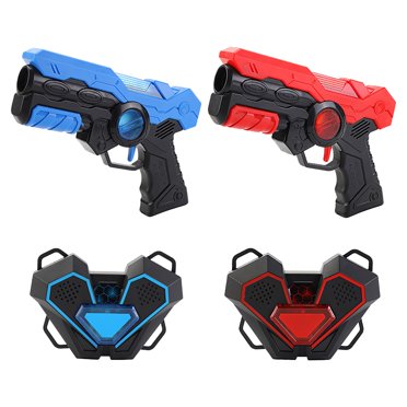 NSI LaserX Laser Tag Micro Double Blasters Set for 2 Players with Long ...