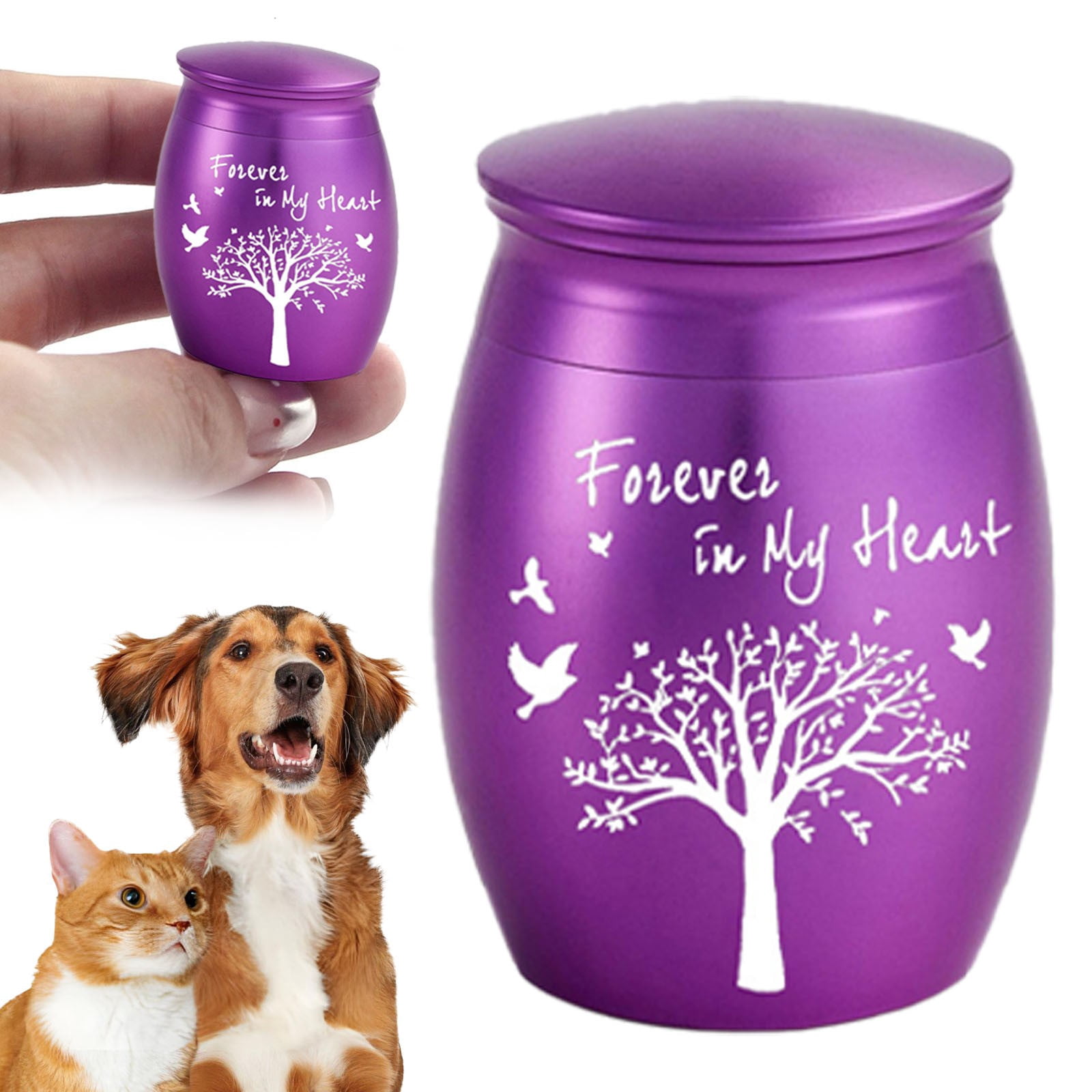 SSNTSY Mini Urn for Human Ashes - 1 x 1.5 Inch Colorful Ashes Keepsake ...