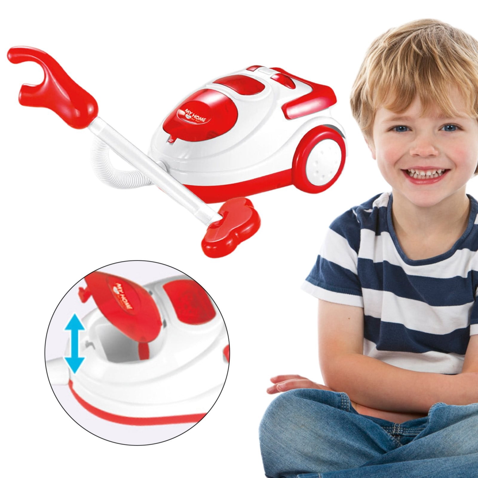 SSNTSY Mini Vacuum Cleaner Toy, Plastic Toy Vacuum Cleaner with Light ...