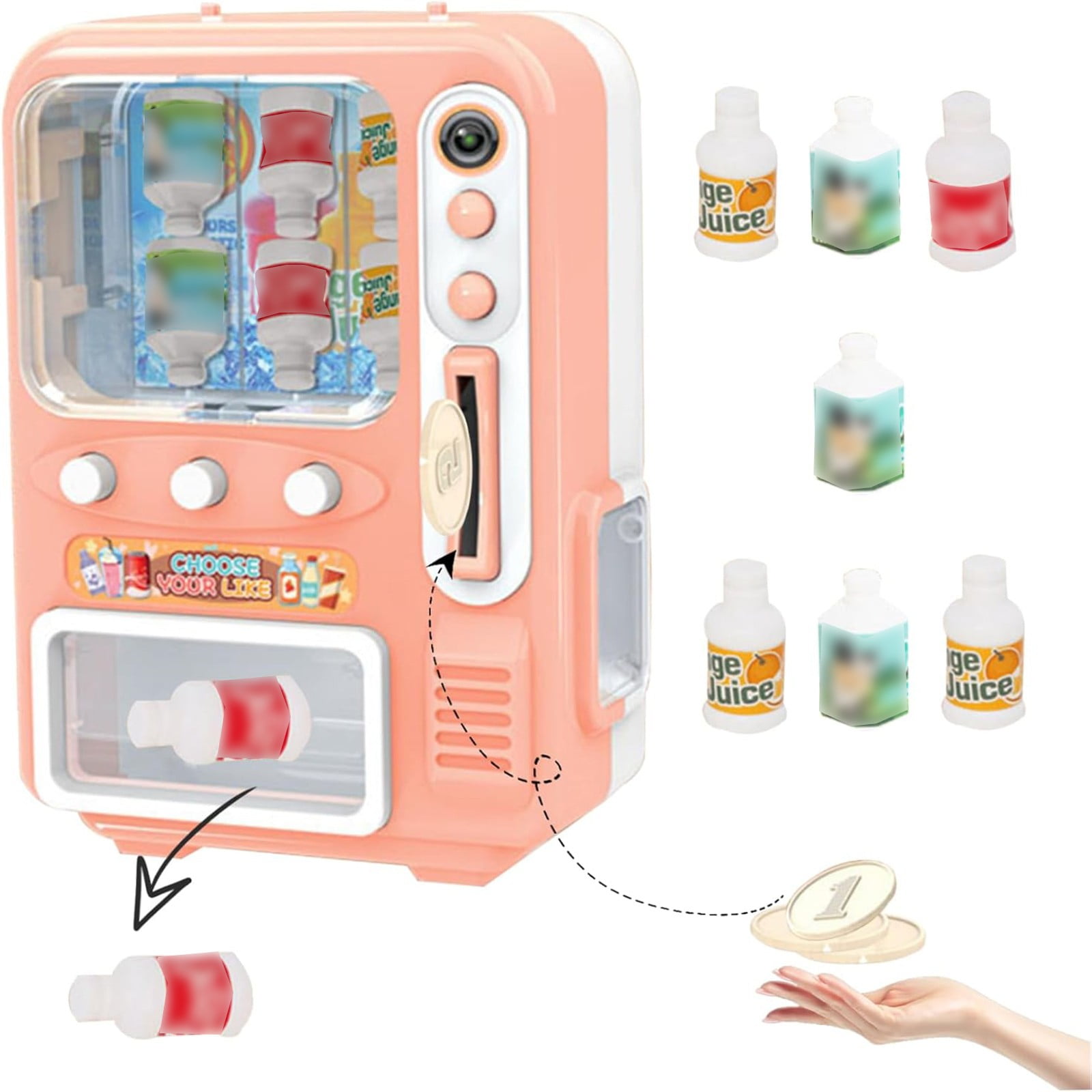 SSNTSY Mini Vending Machine Drink Vending Machine Cute Plastic Mini ...