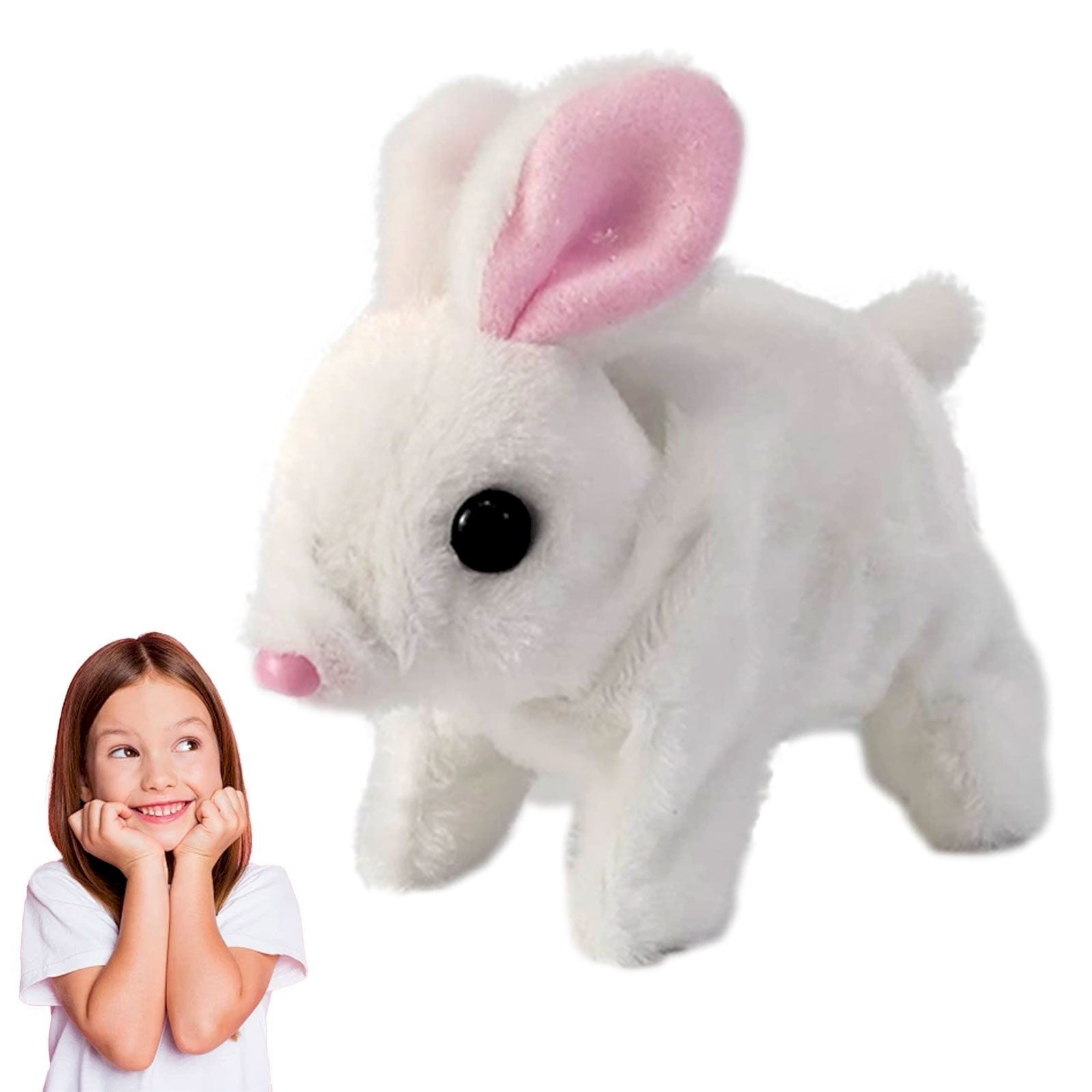 SSNTSY My Realistic Bunny Toy – Vitality Stuffed Bunny with Sounds and ...
