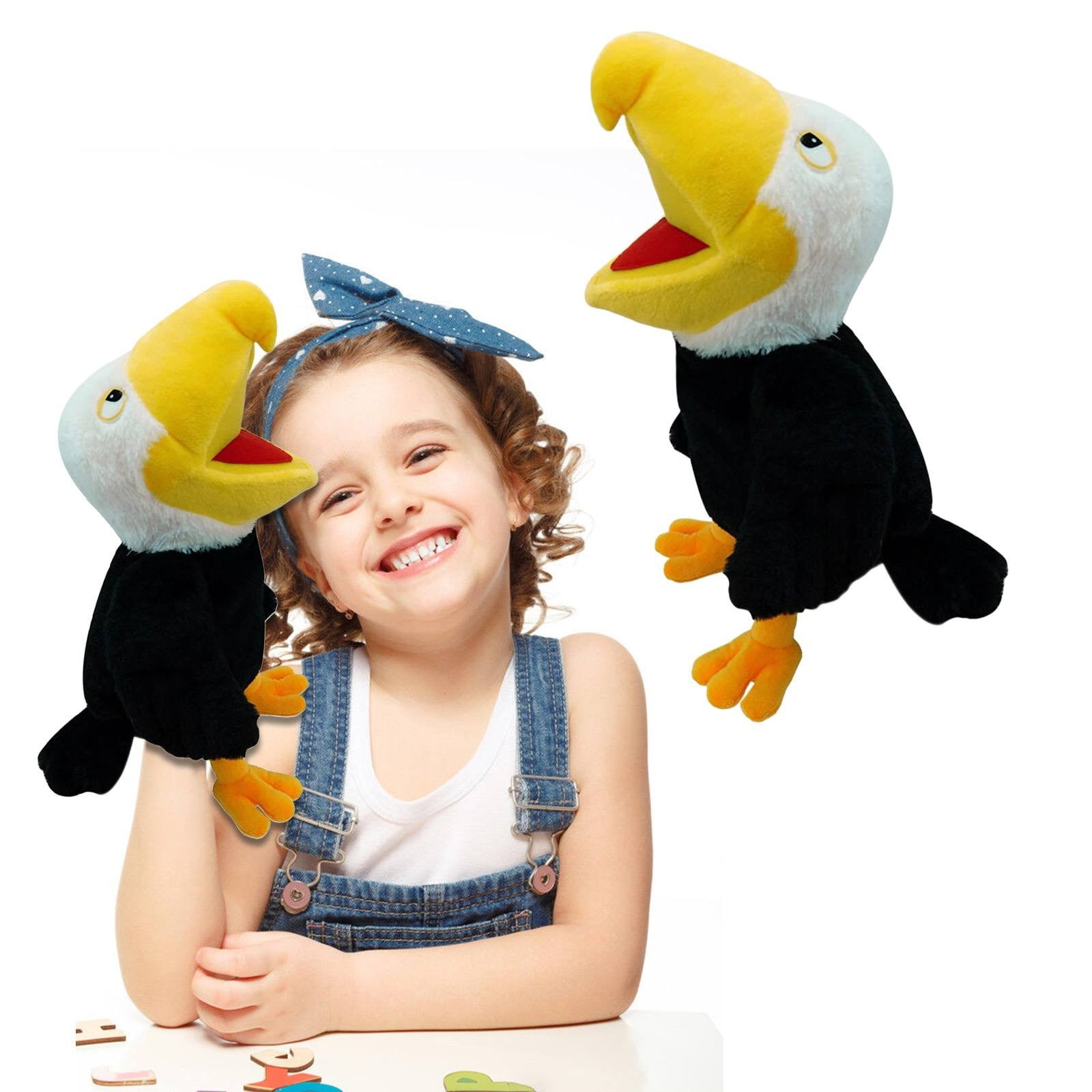 SSNTSY Plush Parrot Hand Puppets Plush Puppets Stuffed Toys Interactive ...