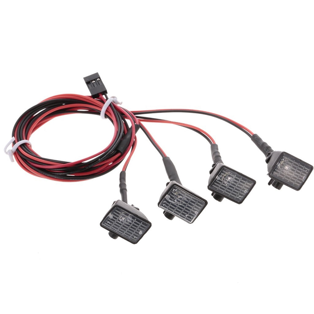 SSNTSY RC Car LED Light Kit, Rc Lights 1/10 Scale, RC 4-Led LED Light ...