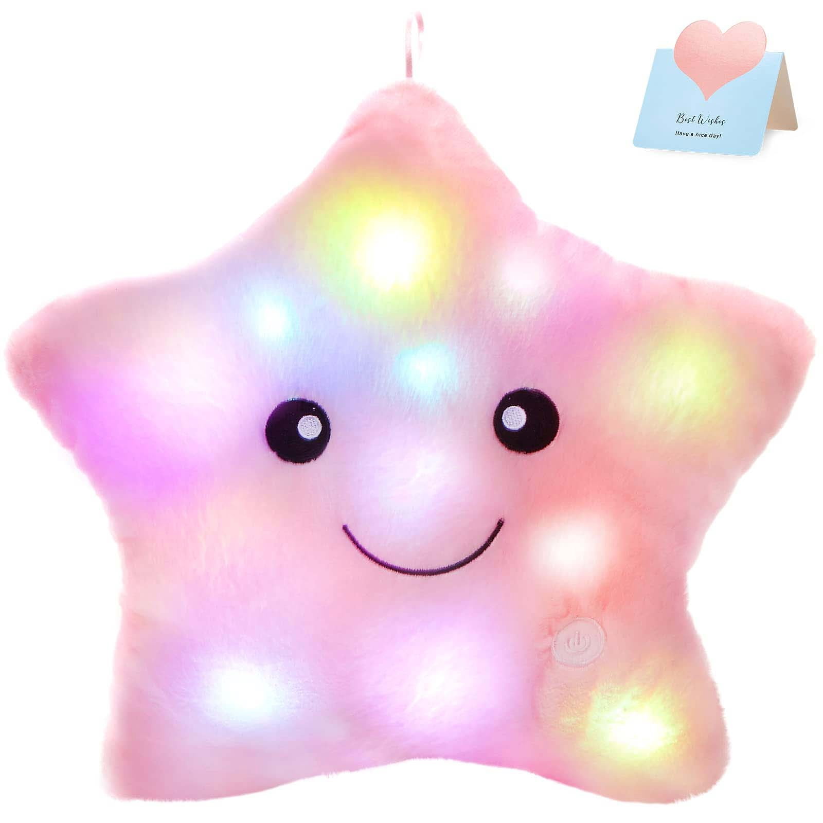 SSNTSY Sensory Toys for Toddlers, LED Plush Star Lighting Up Stuffed ...
