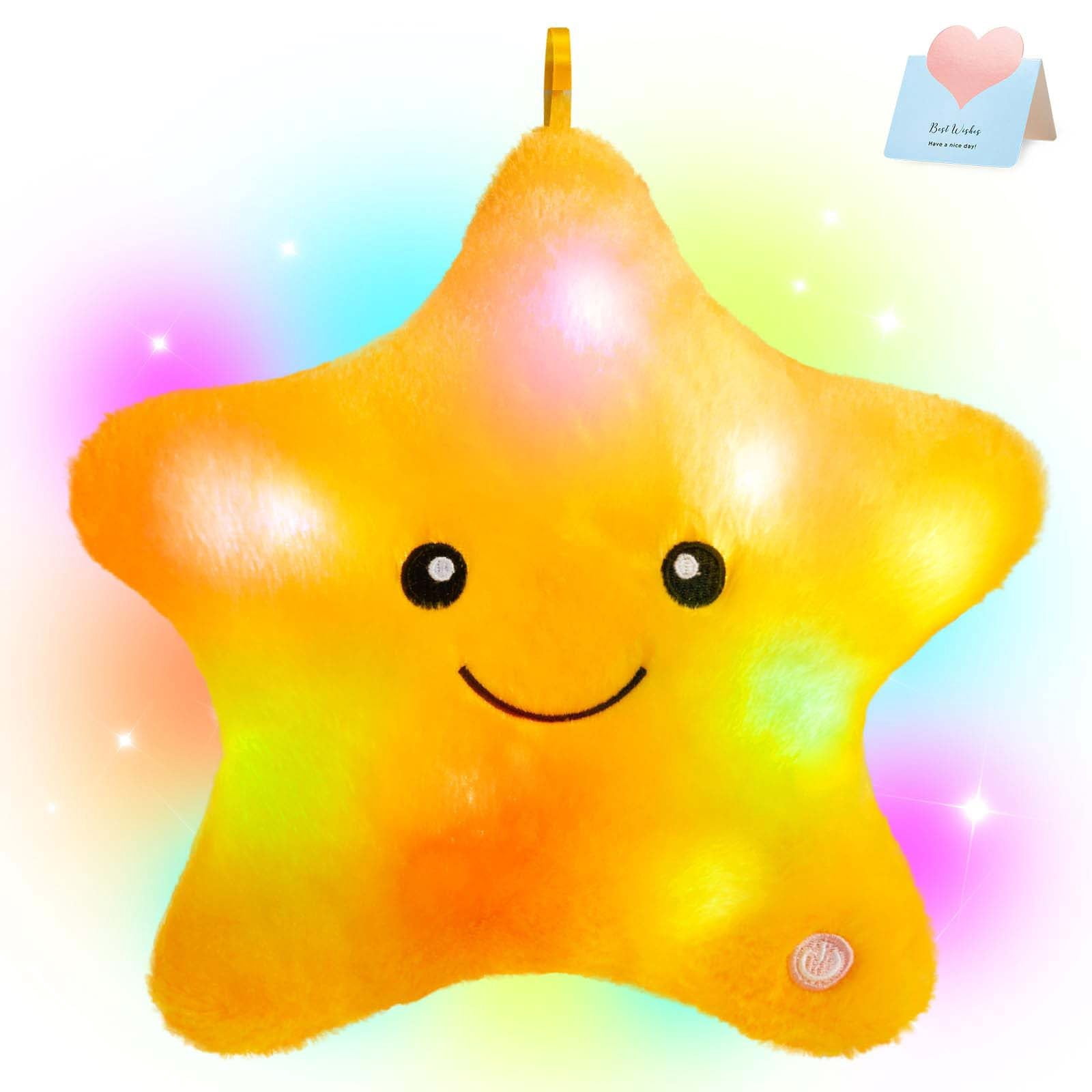 SSNTSY Sensory Toys for Toddlers, LED Plush Star Lighting Up Stuffed ...