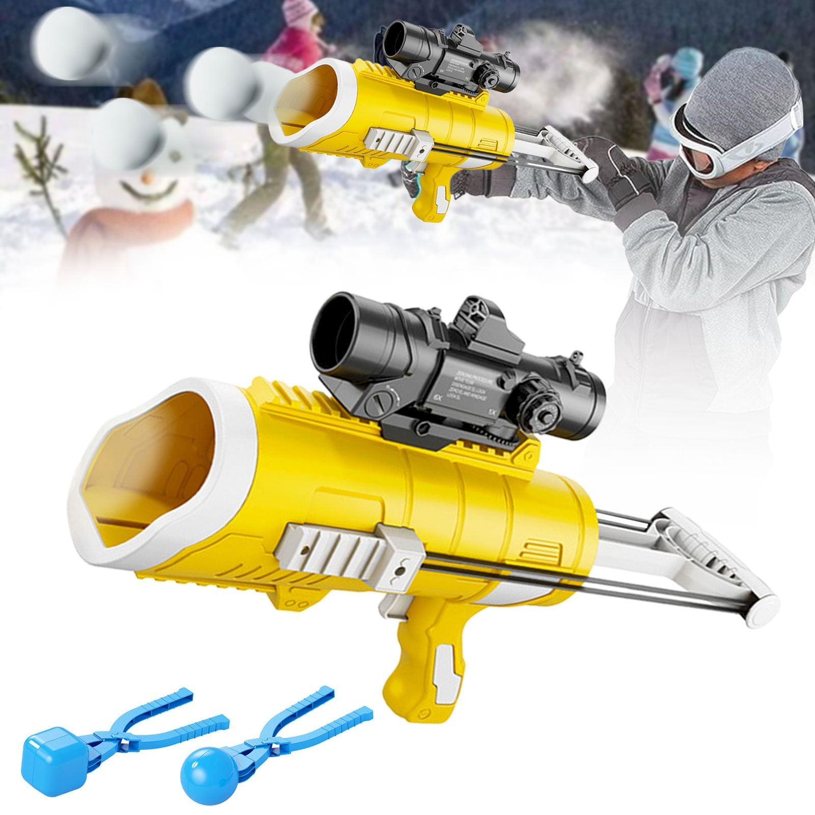 SSNTSY Snowball Making Toys Set 3 Pieces Winter Toys with Snowball ...