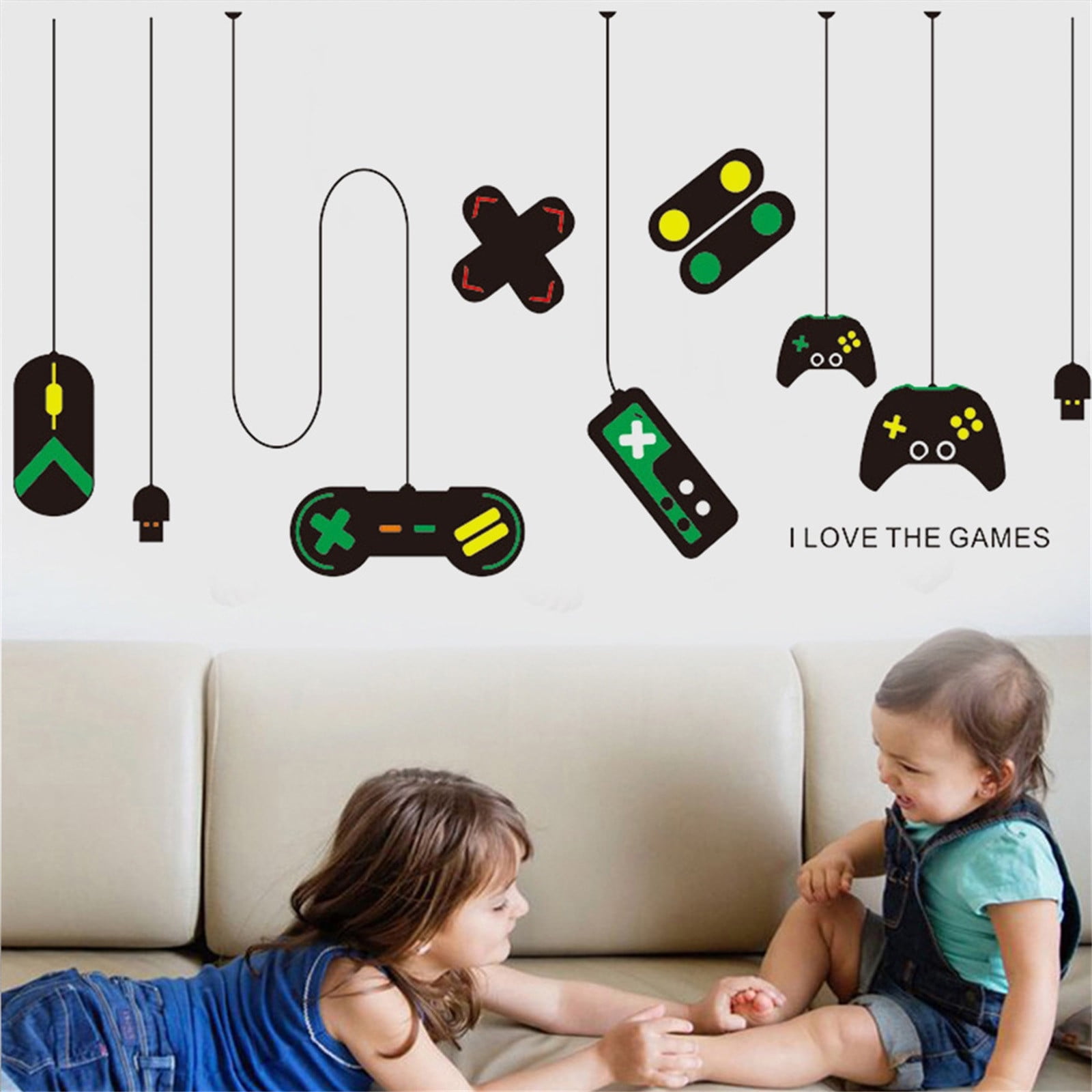 SSNTSY Wall Removable Sticker Set, Game Controller Wall Decals ...