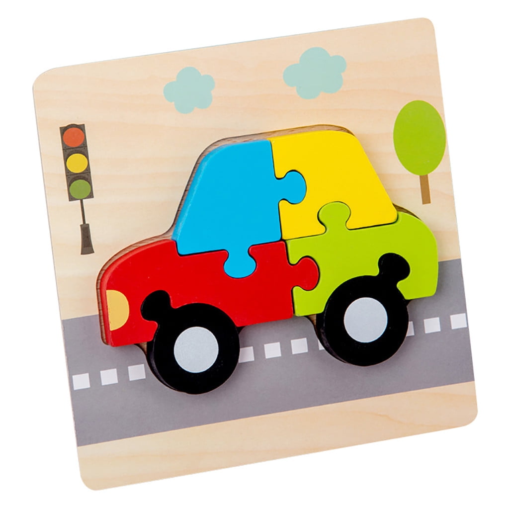 SSNTSY Wooden Animal Puzzles – Educational Toy for Toddlers Ages 1-3 ...