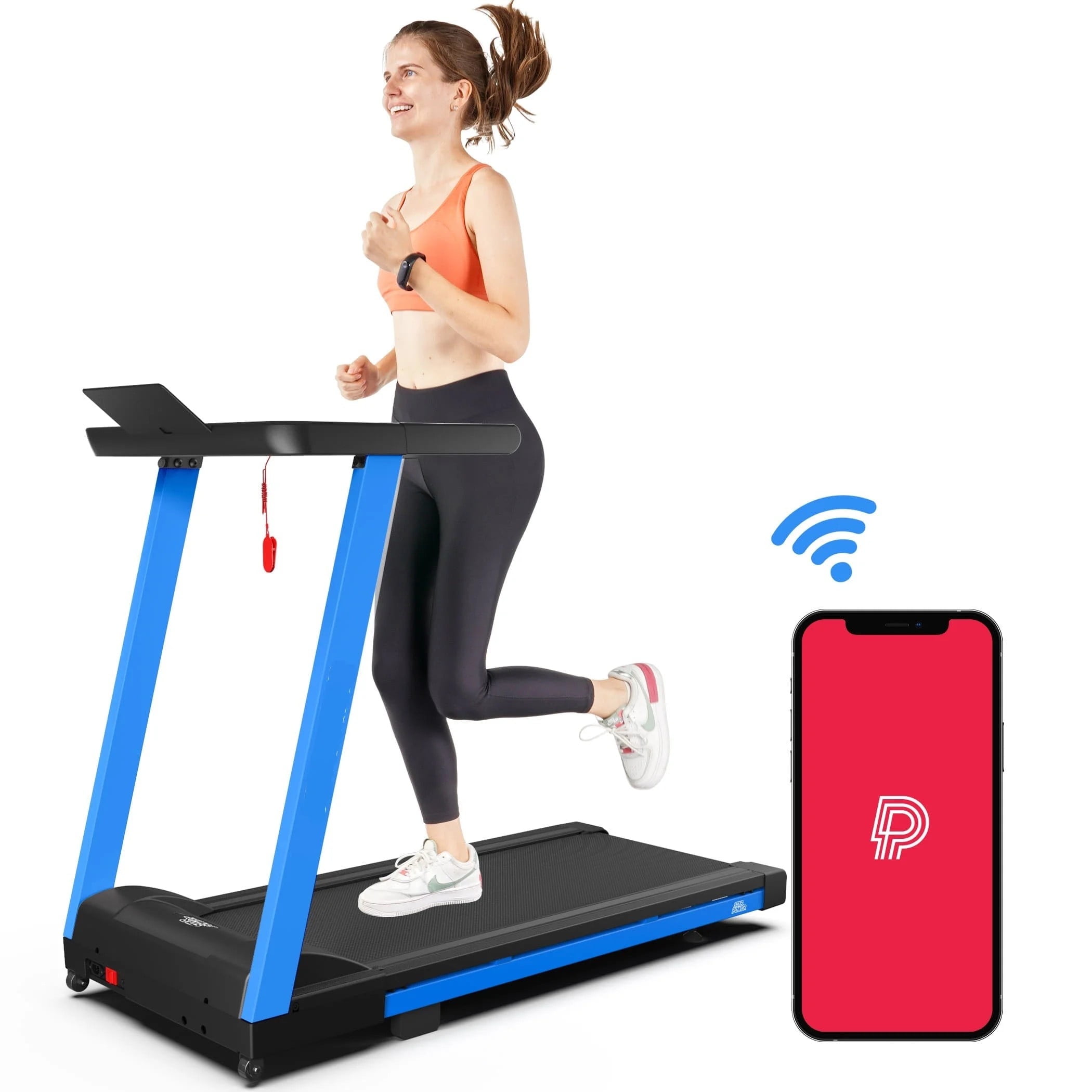 SSPHPPLIE 3HP Folding Treadmill for Home, APP Control , 300LB Walking ...