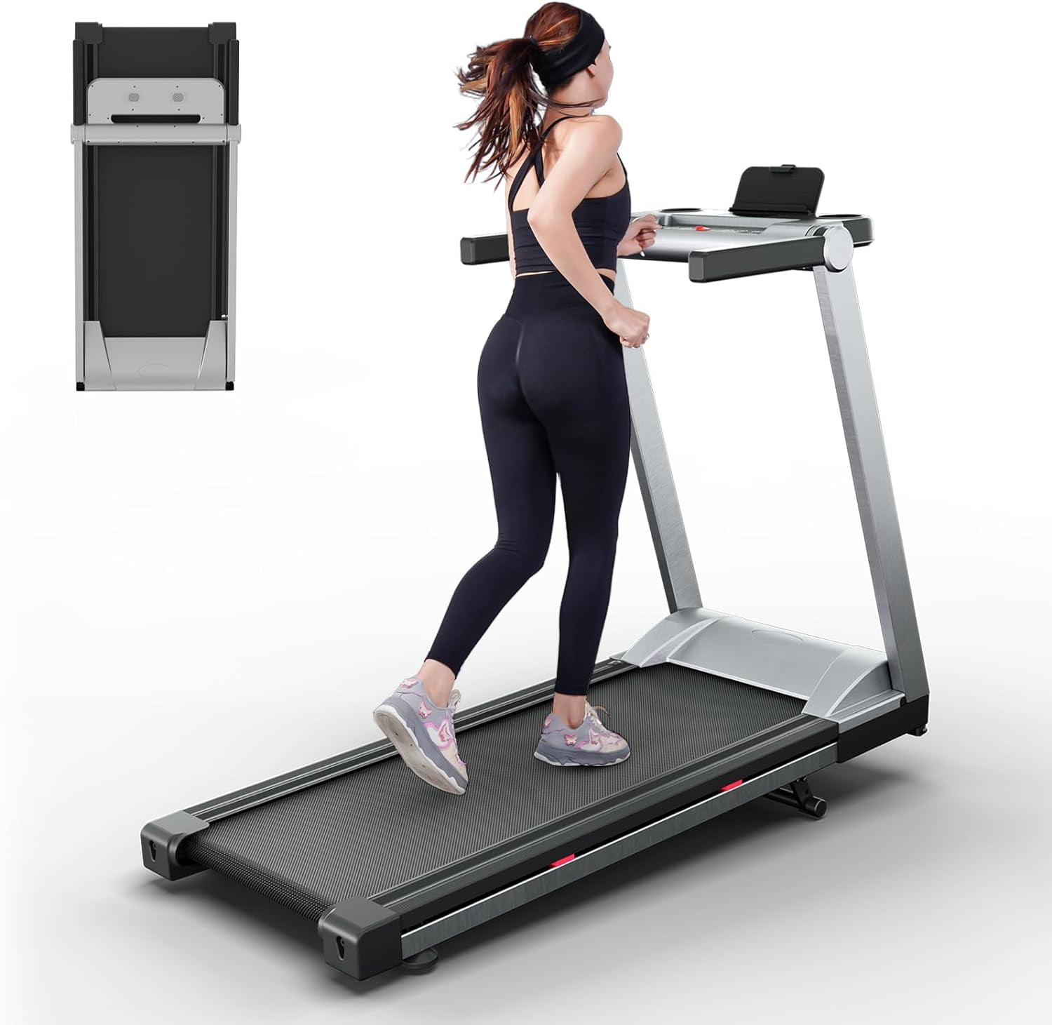 SSPHPPLIE Folding Treadmills for Home, 0.6-10Mph Folding Treadmill with ...