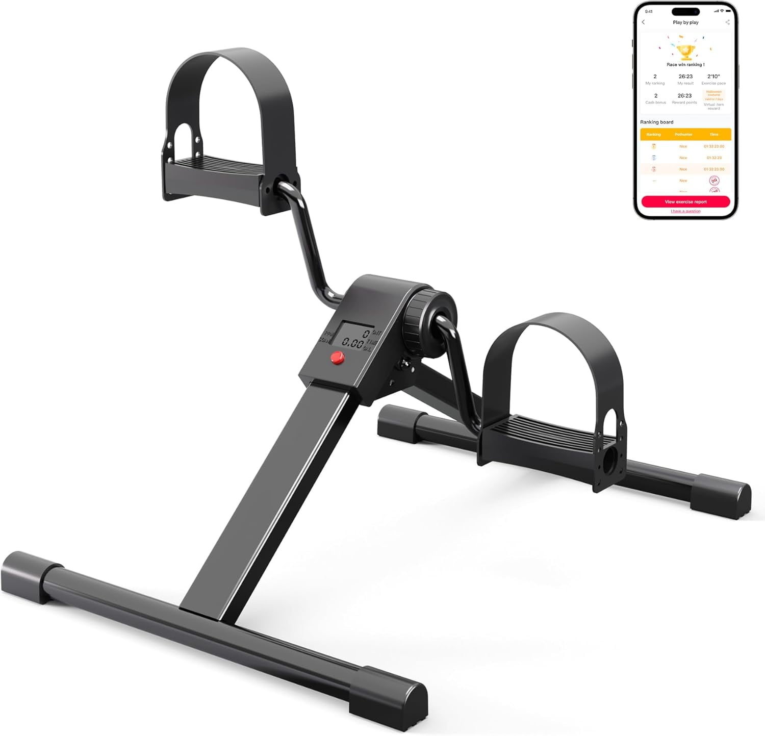 SSPHPPLIE Mini Under Desk Bike Pedal Exerciser for Home Fitness,Mini ...