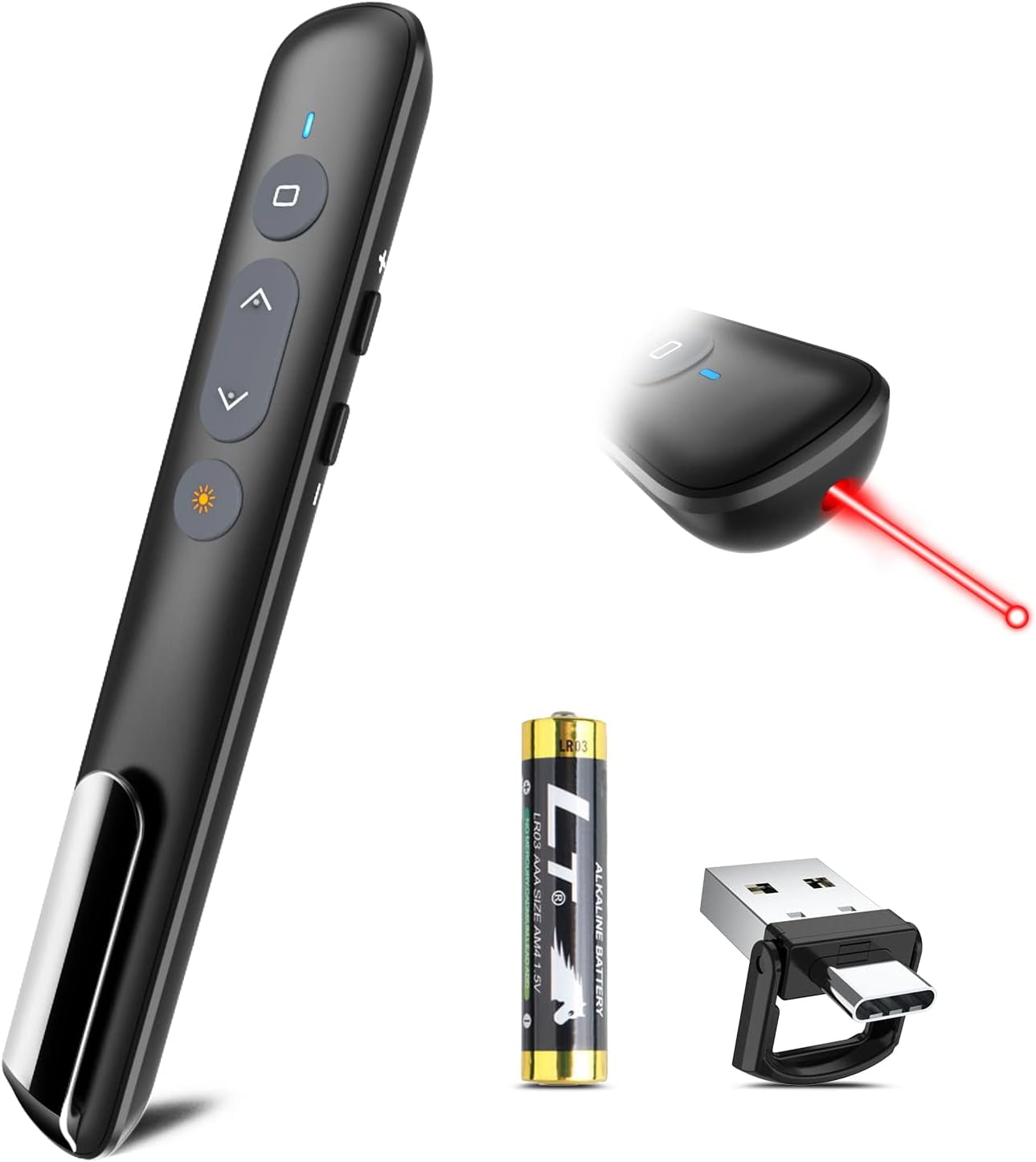 SSPONT Presentation Clicker for Powerpoint, Wireless Presentation ...