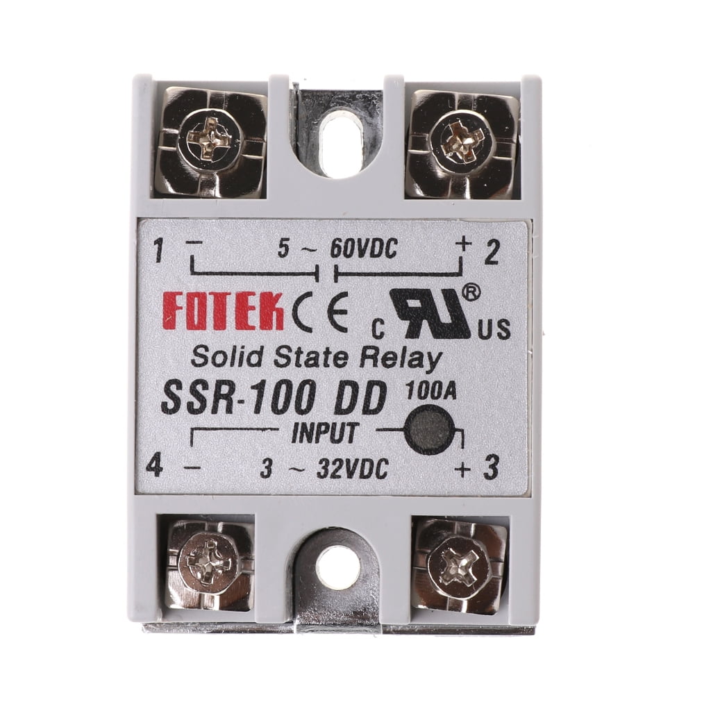 SSR-100 DD Solid State Relay Module 100A 3-32V for DC Input 5-60V for ...