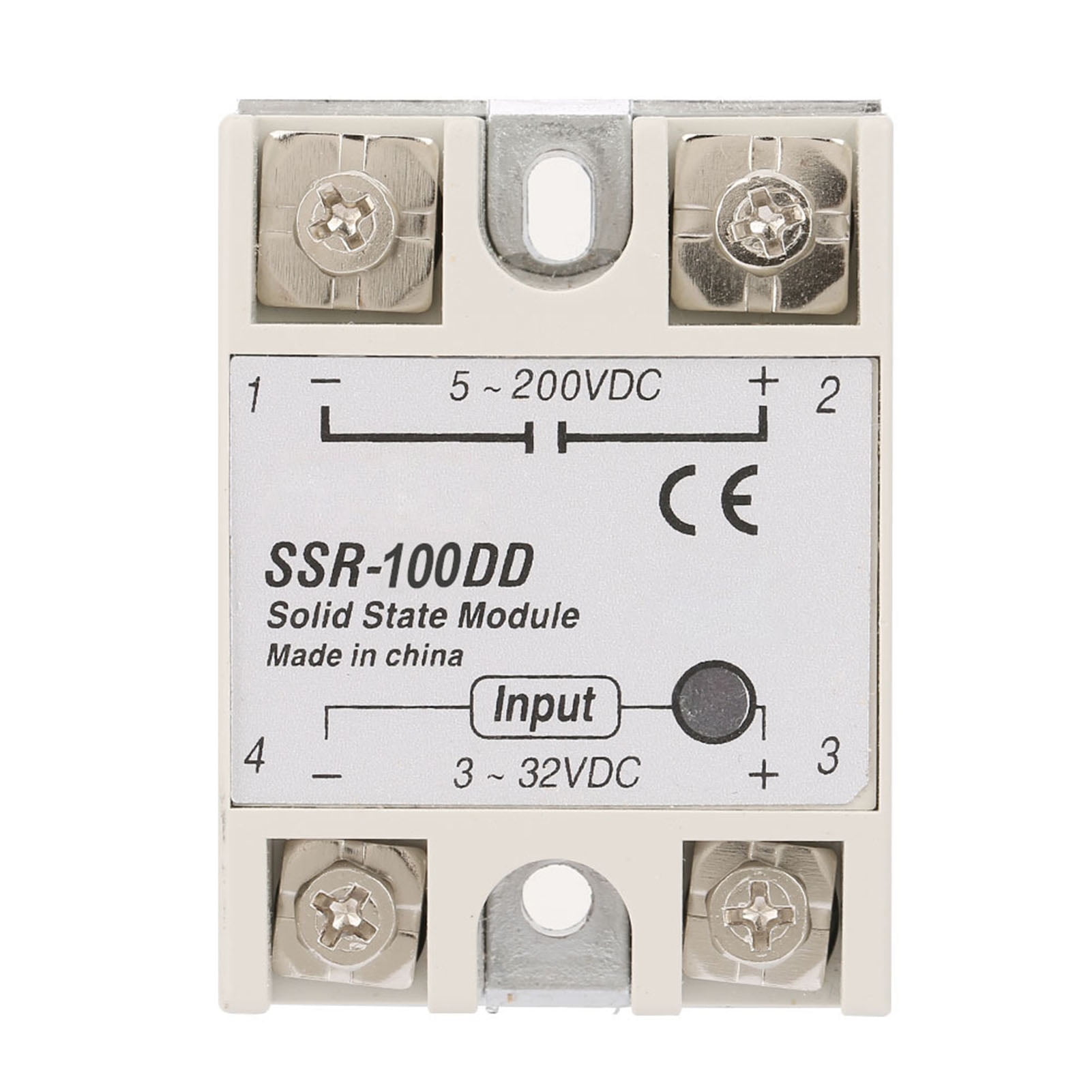 SSR-100DD Solid State Relay Module SSR DC Control DC Input 3-32V DC - Walmart.com