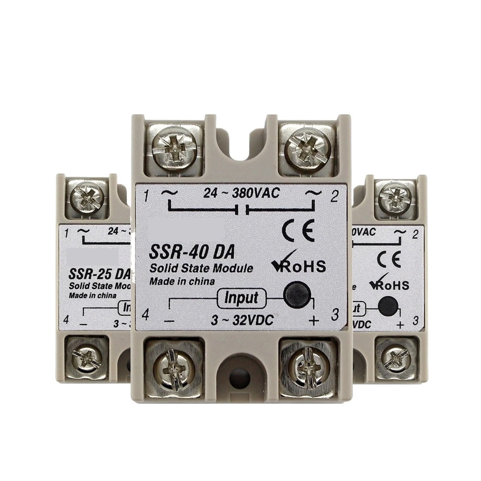 SSR-25DA SSR-40DA SSR-40AA 10A 25A 40A 60A 80A 100A DD DA AA Solid ...