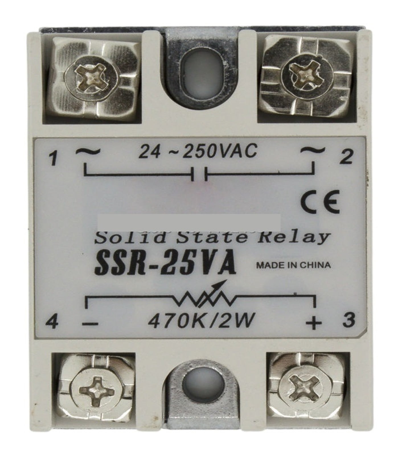 SSR-25VA-220V single phase resistance to AC 25A AC 220V solid state ...