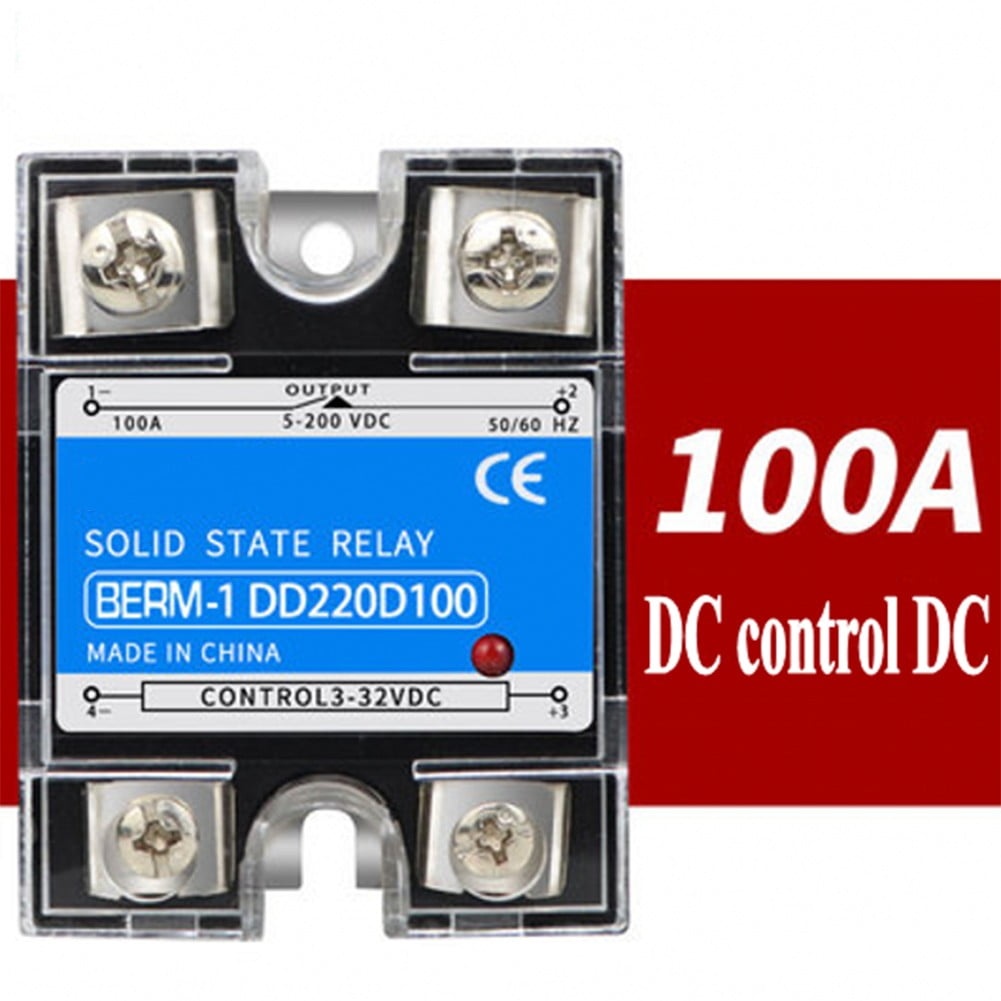 SSR Single Phase Solid State Relay DC-DC 3-32VDC Control voltage 10A - 100A - Walmart.com