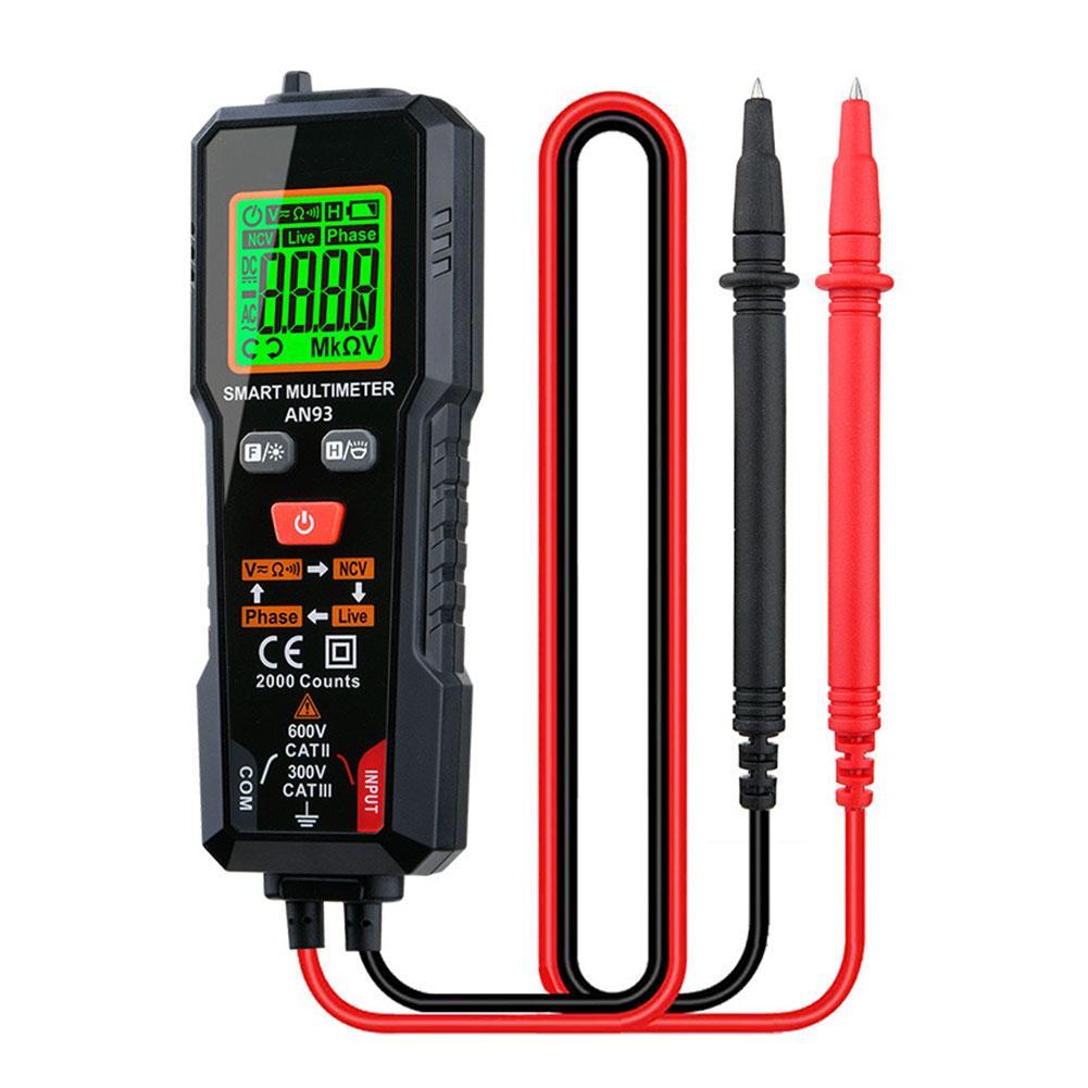 SSRoirvbb An93 Standard English Electric Pen Multimeter Intelligent ...