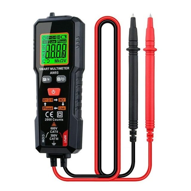 SSRoirvbb An93 Standard English Electric Pen Multimeter Intelligent ...