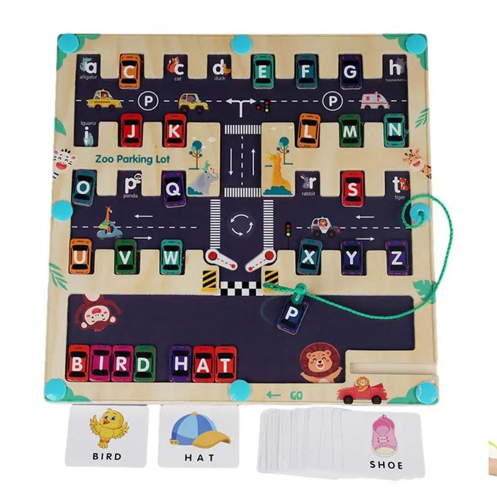 SSRoirvbb Magnetic Alphabet Maze Board Enhance Fine Motor Skills ...