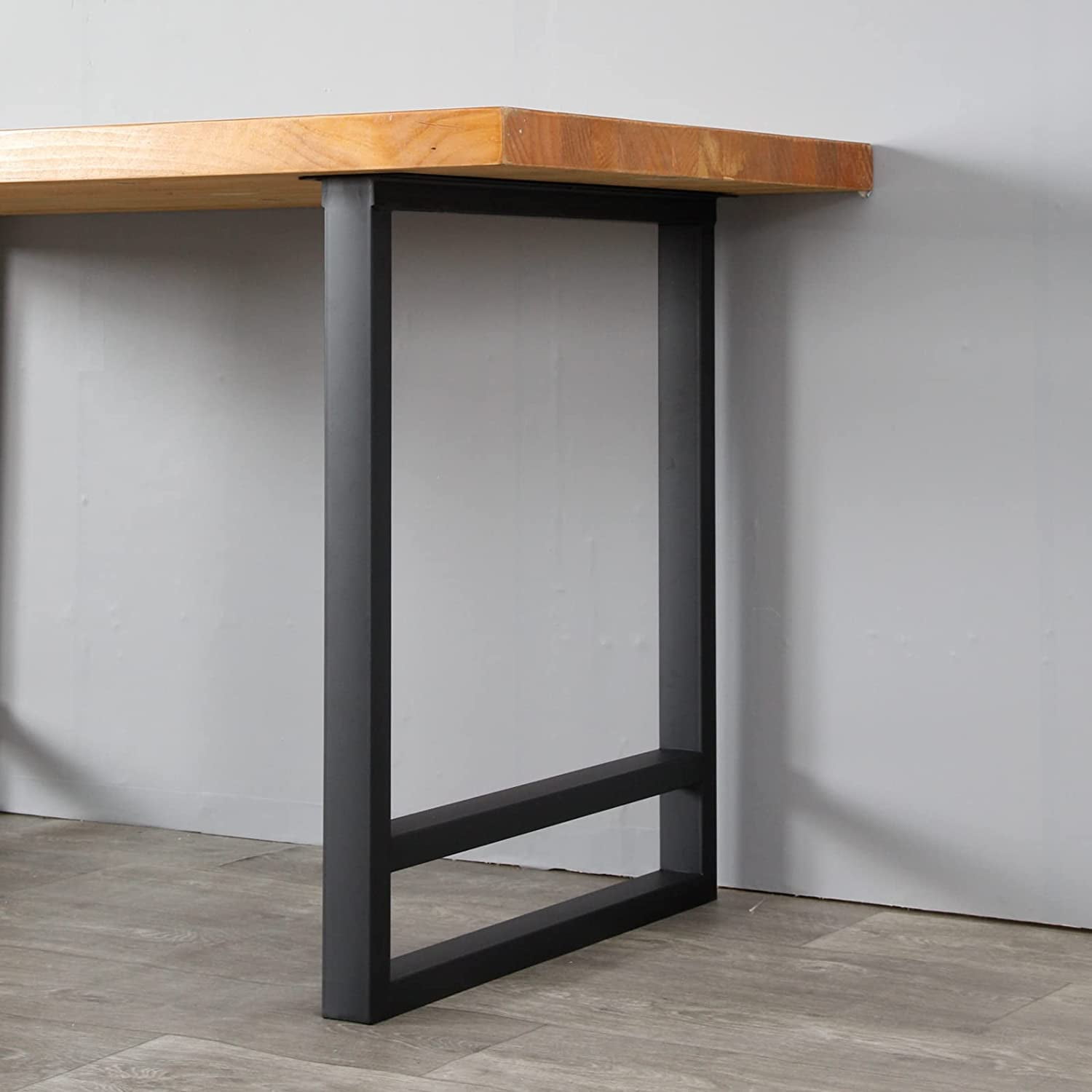 SSS Furniture Set of 2 Table Legs Metal Heavy Duty Square Tube Iron ...