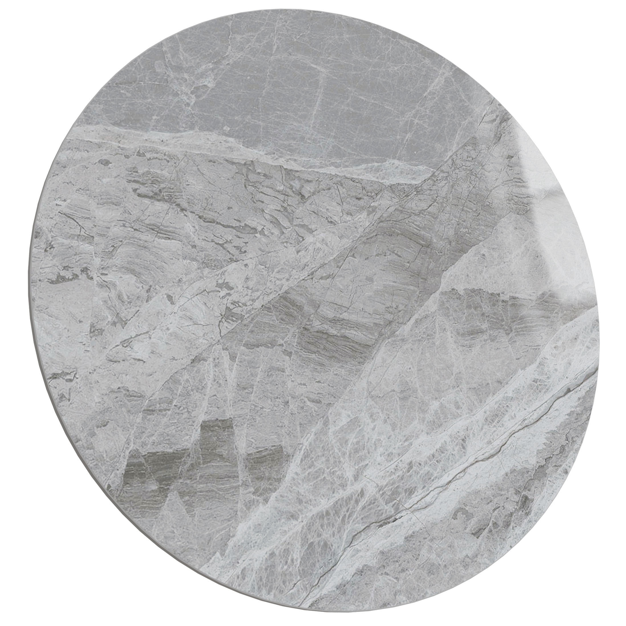 SSTBLEV Round Sintered Stone Table Top, 15.7", 0.43", Gray - Walmart.com