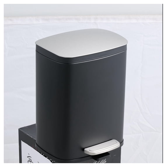 SSTC003-5L-B, Stainless Steel Kitchen Trash Can, 5L, Black - Walmart.com