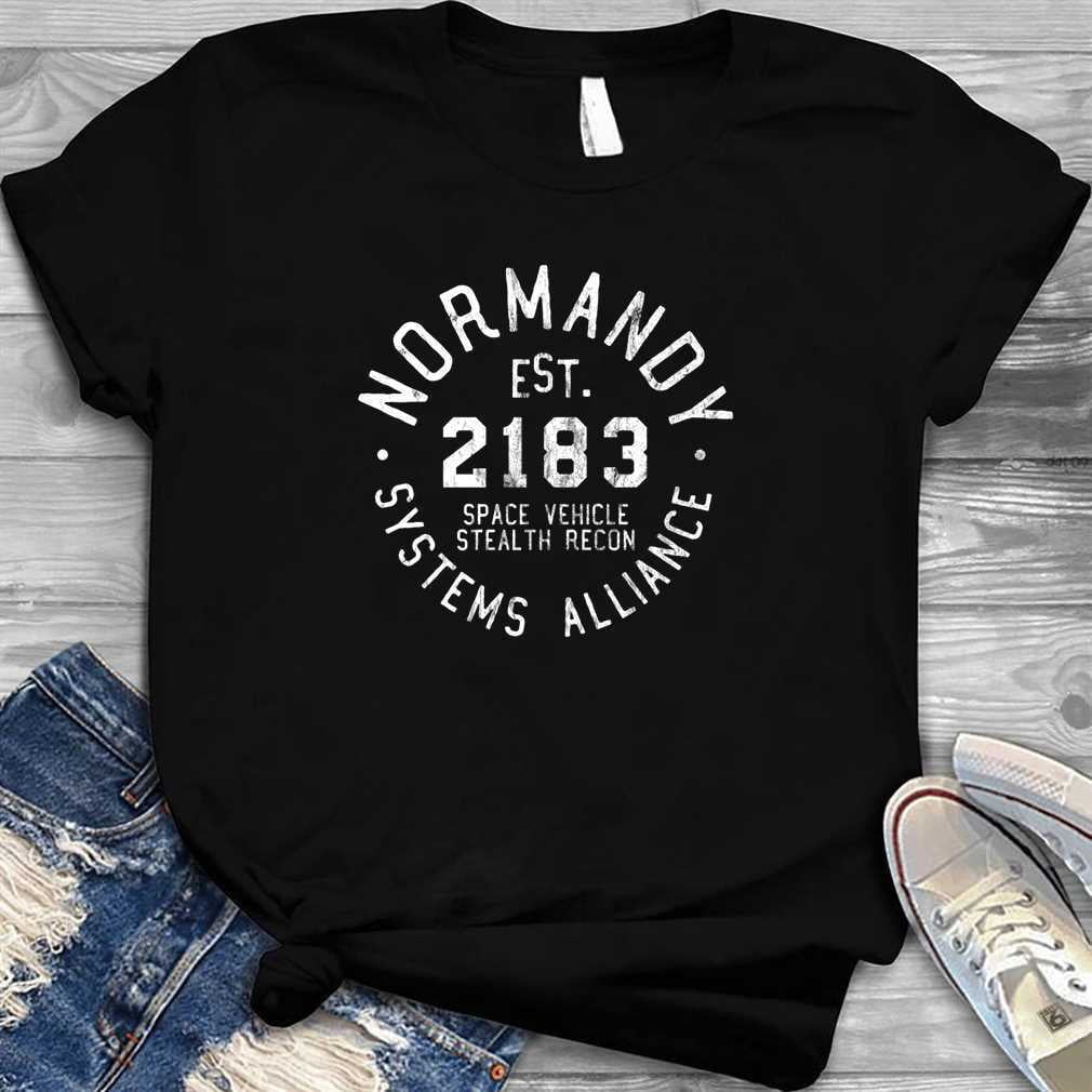 SSV Normandy Athletic Shirt Mass Effect Athletic Style White Print ...
