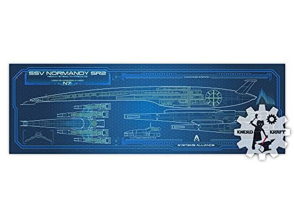 SSV Normandy SR2 - Mass Effect - 36 x 11.75 (Panoramic Print) - Walmart.com