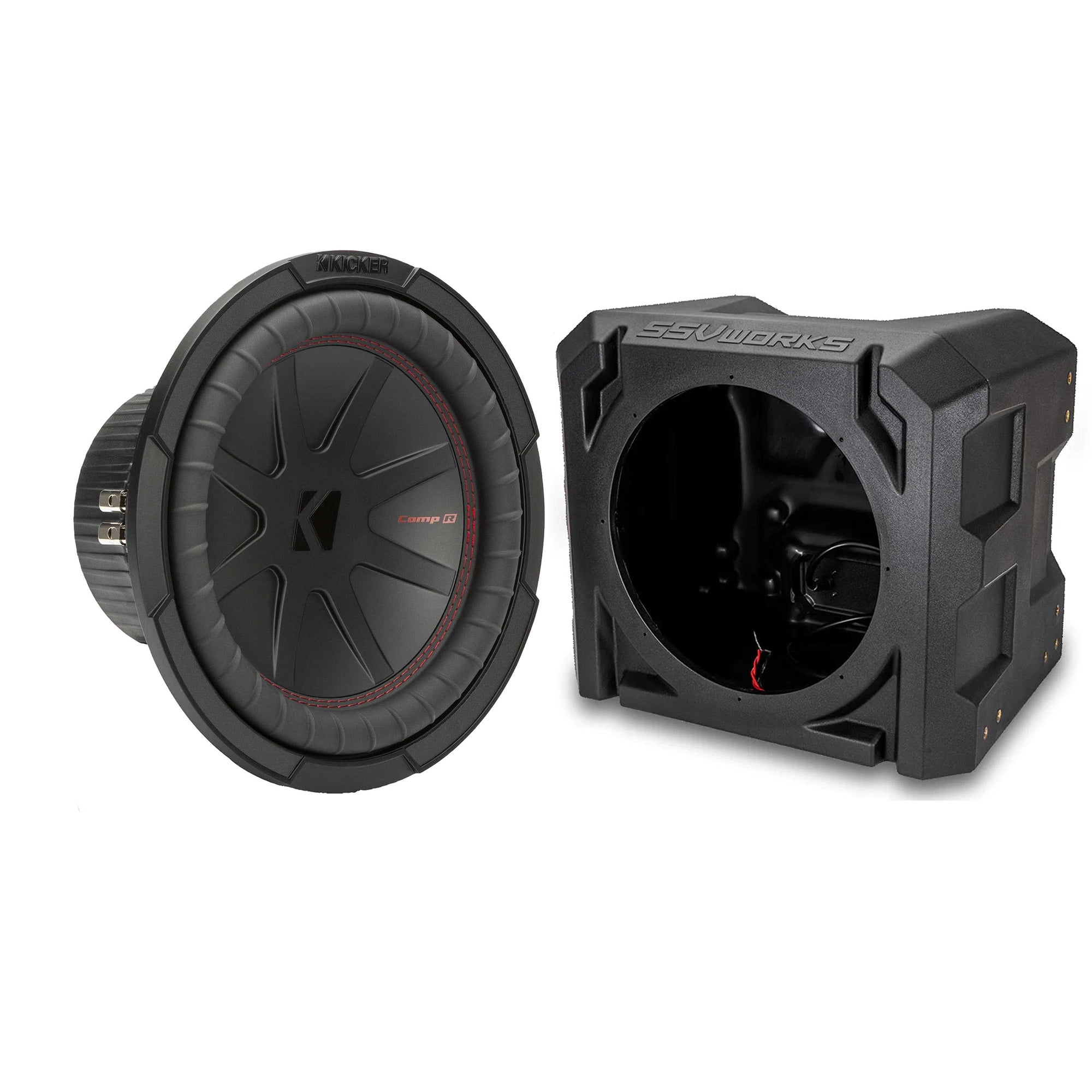 SSV Works US-10U Universal 10" Subwoofer Enclosure with 48CWR104 CompR ...
