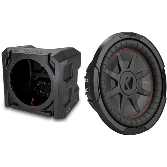 SSV Works US-10U Universal 10" Subwoofer Enclosure with 48CWRT104 10 ...