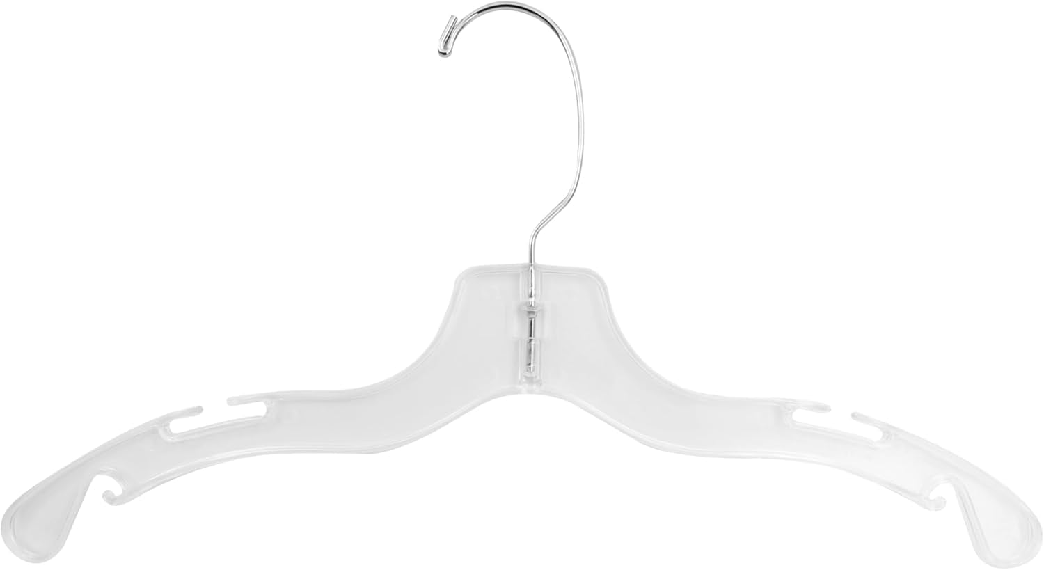 SSWBasics 14 Inch Clear Plastic Junior Dress Hangers - Case of 100 ...