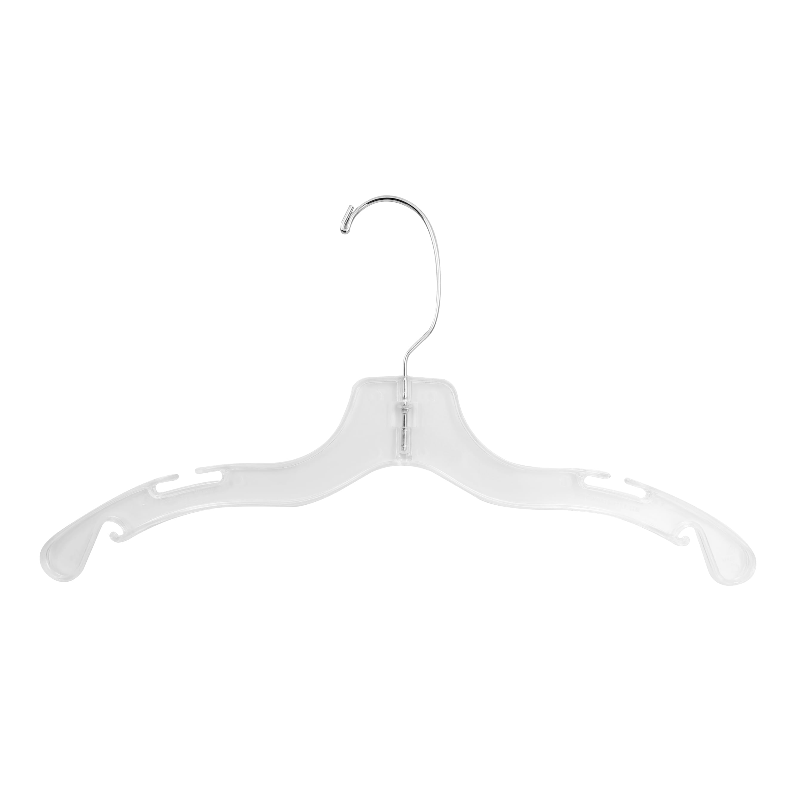 SSWBasics 14 Inch Clear Plastic Junior Dress Hangers - Case of 100 ...