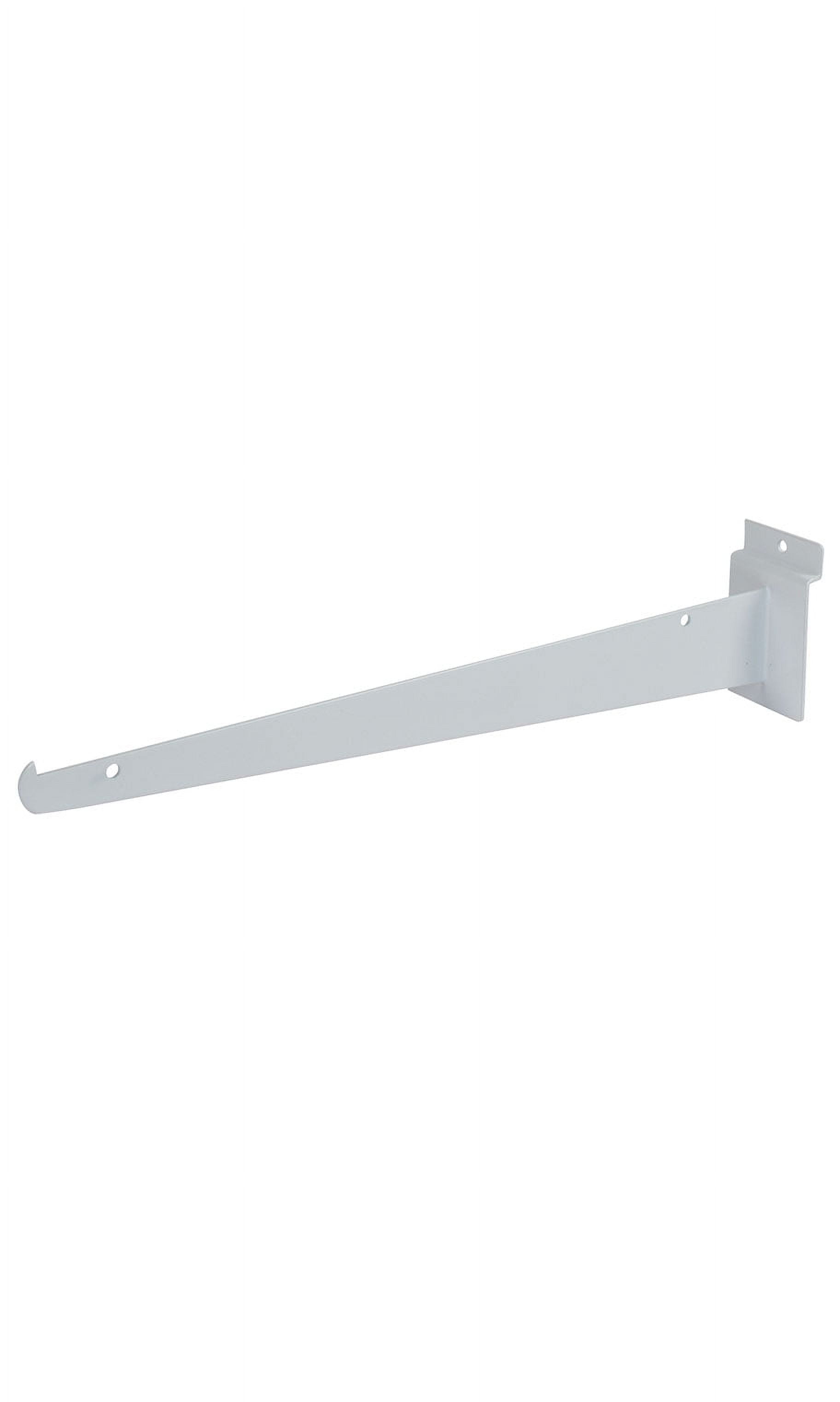 SSWBasics 14" White Shelf Bracket & Support for Slatwall - Pack of 5 ...