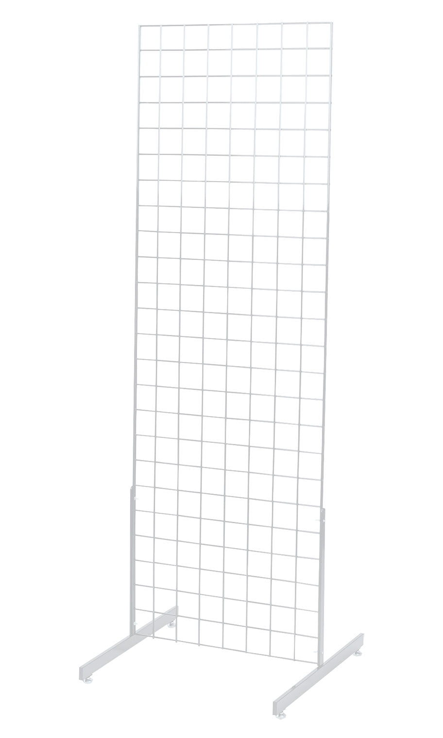 SSWBasics Indoor White Standing Grid Screen - 2 ft x 6 ft Panel with ...