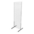 SSWBasics 2' x 6' Grid Wall Standing Fixture - Black - Durable Display ...