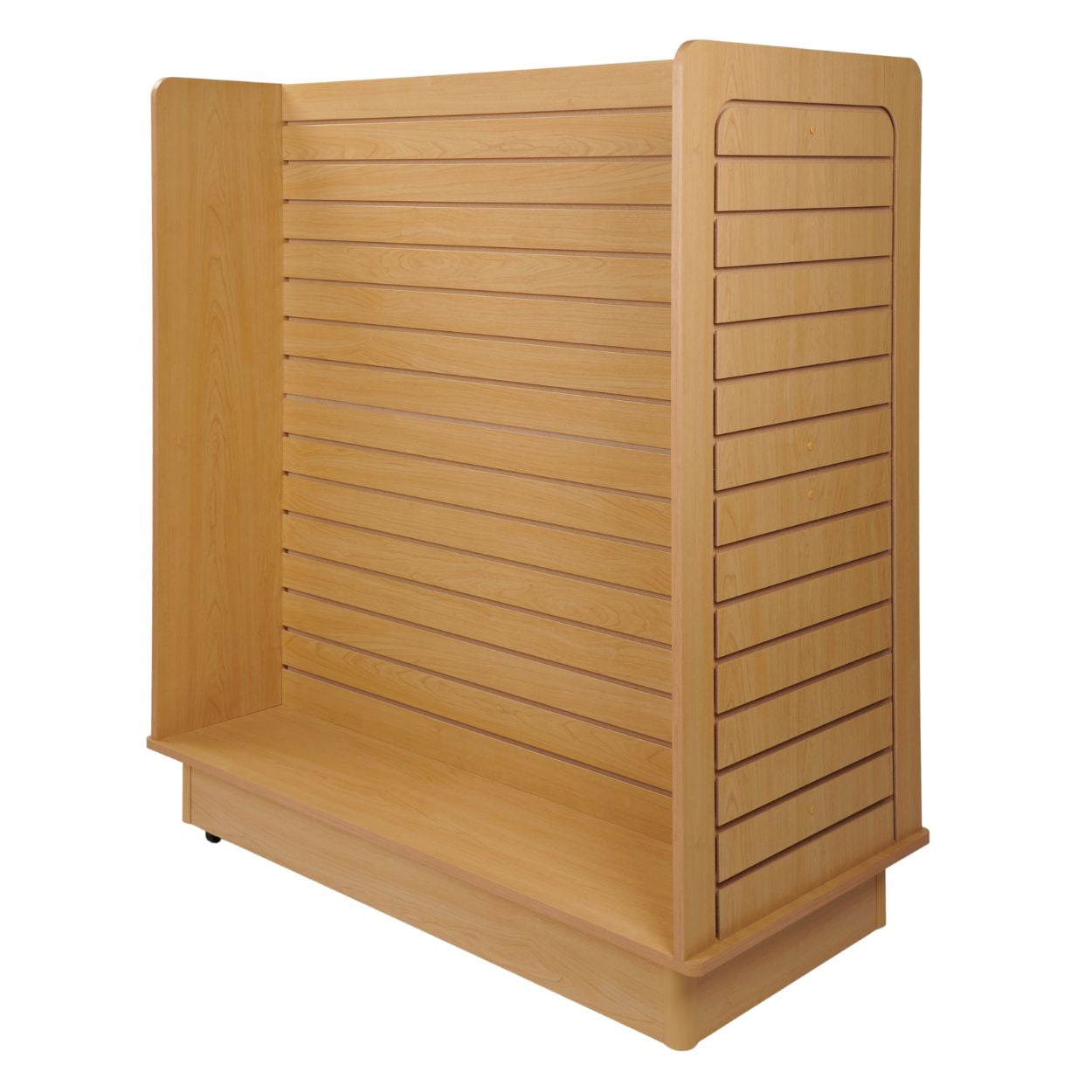 SSWBasics 24" x 48" x 48" inch Maple Slatwall Gondola with Casters ...