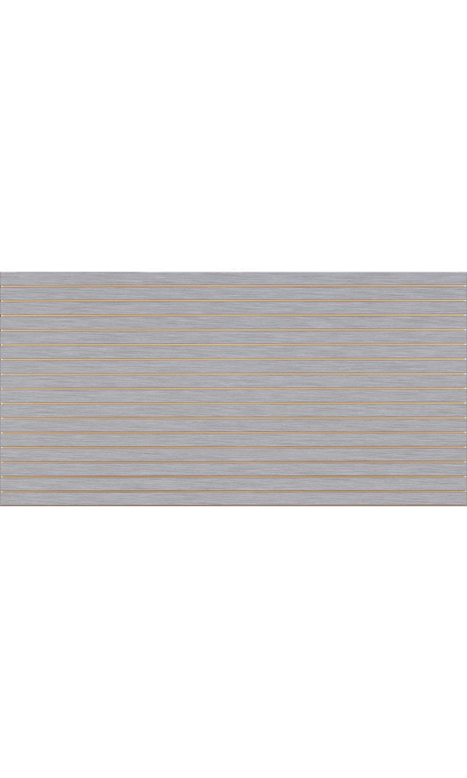 SSWBasics 4 Foot x 8 Foot Horizontal Brushed Aluminum Slat Wall ...